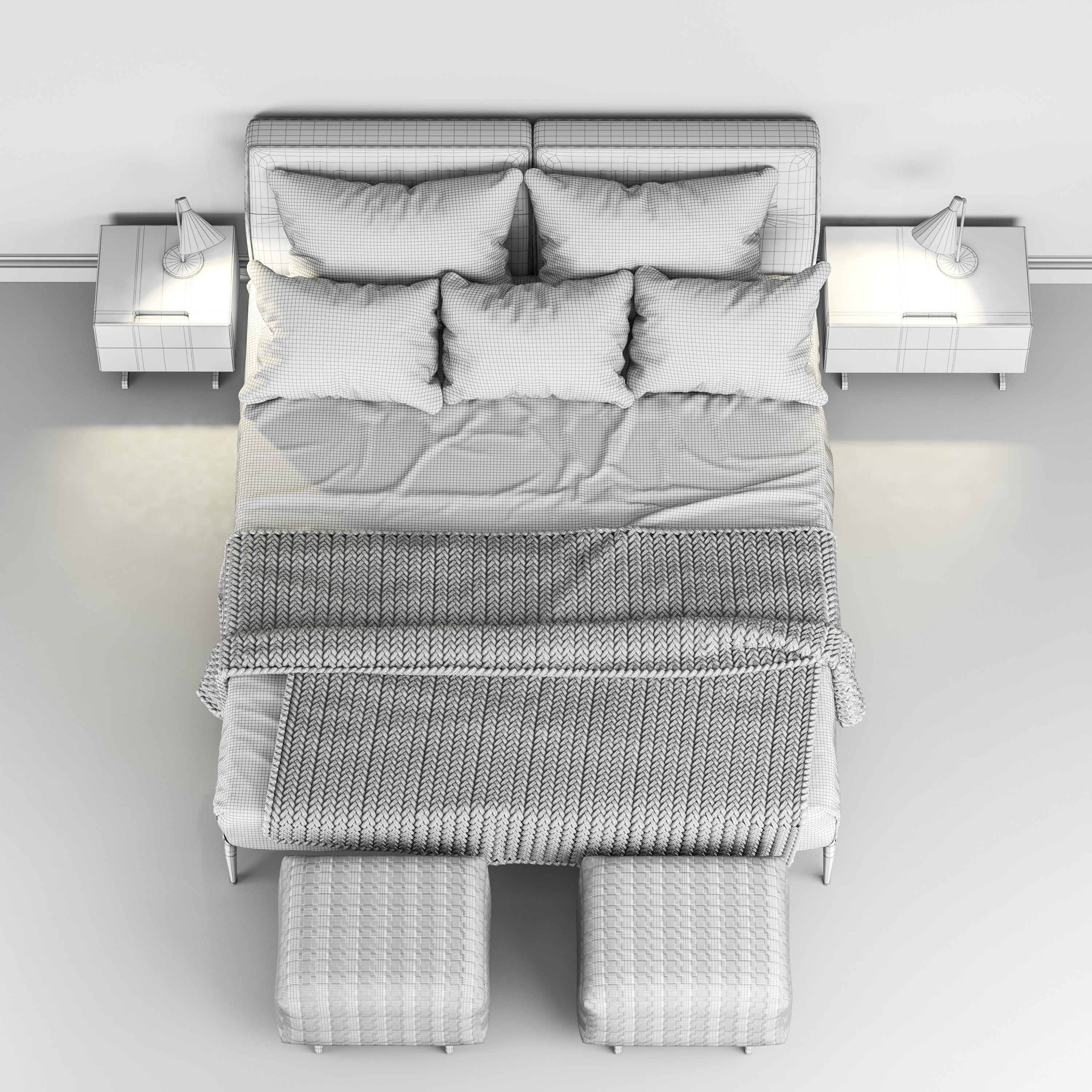 Flexform Adda bed 3D model | CGTrader