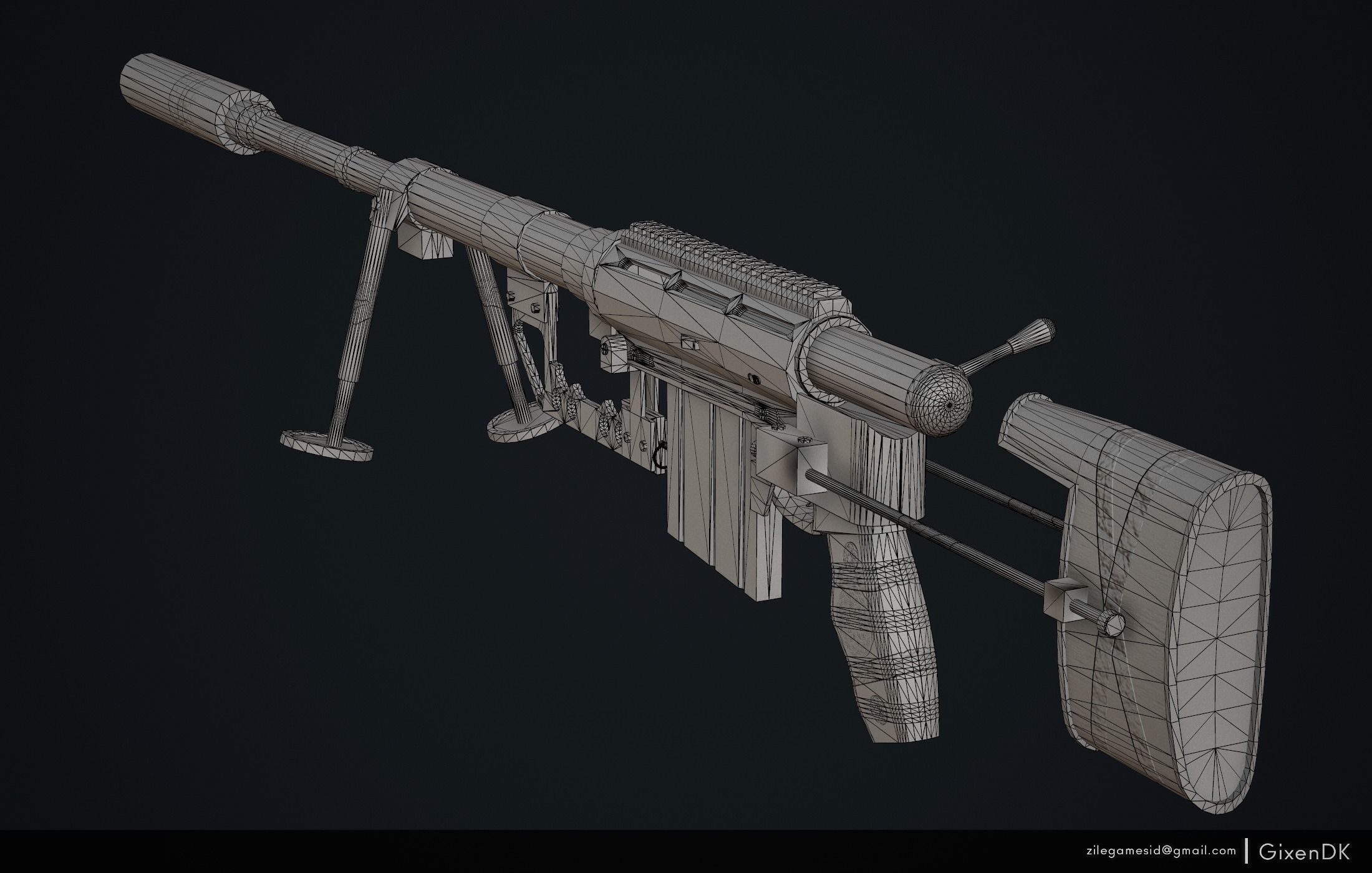 Sniper M200 free VR / AR / low-poly 3D model | CGTrader