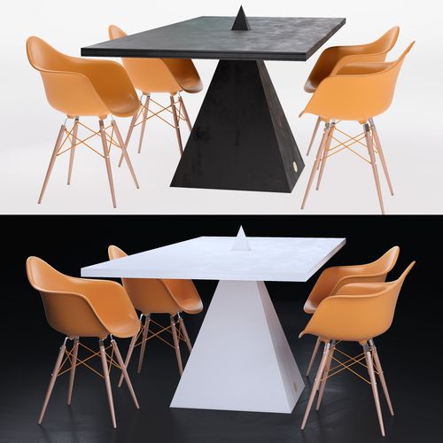 Tetra Table 3D model | CGTrader