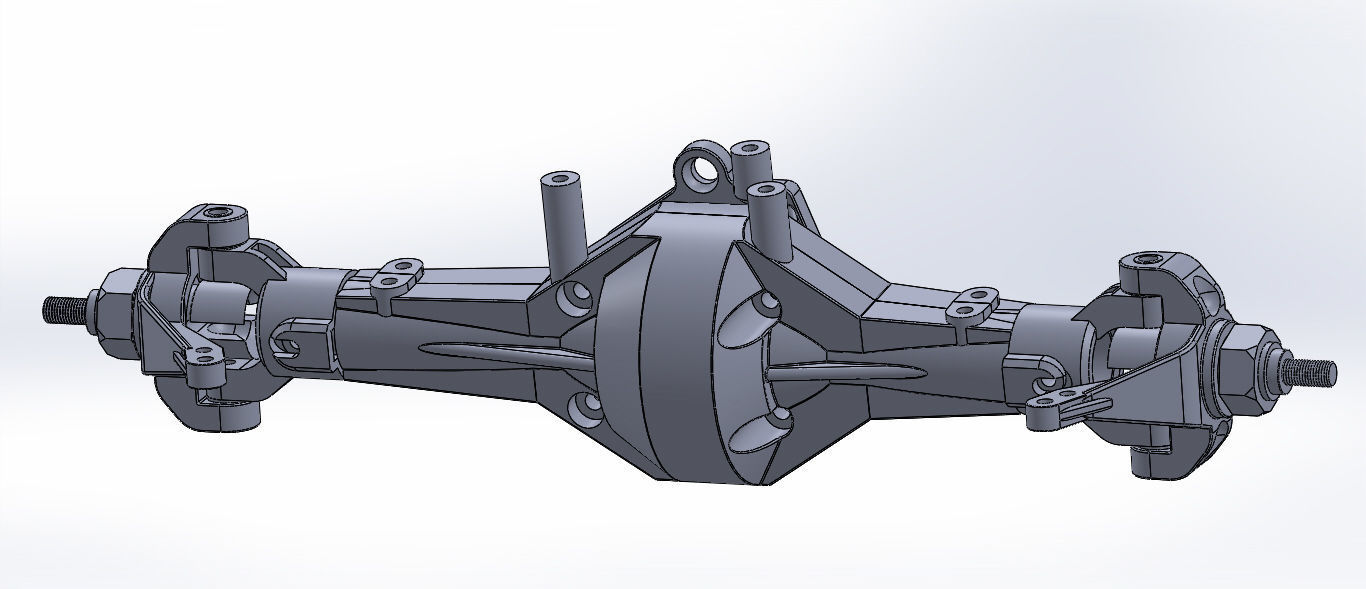 Axial AX10 Axle Set AX30488 Full Assembly 3D Printable Model 3D model ...