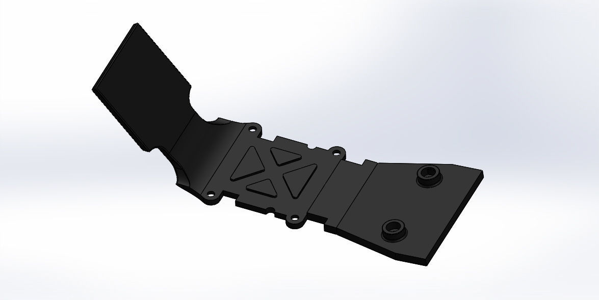 Traxxas T Maxx E Maxx Front Skidplate 3D Print Model