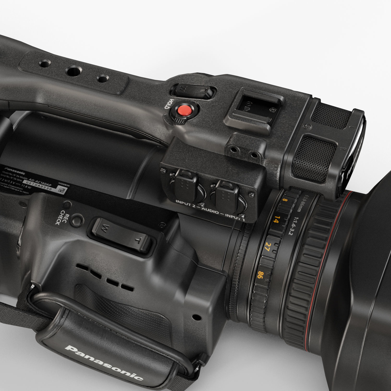 3D model Panasonic AG-AC160A AVCCAM Series professional camcorder VR ...