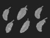 Feather Set 3D model 3D printable | CGTrader