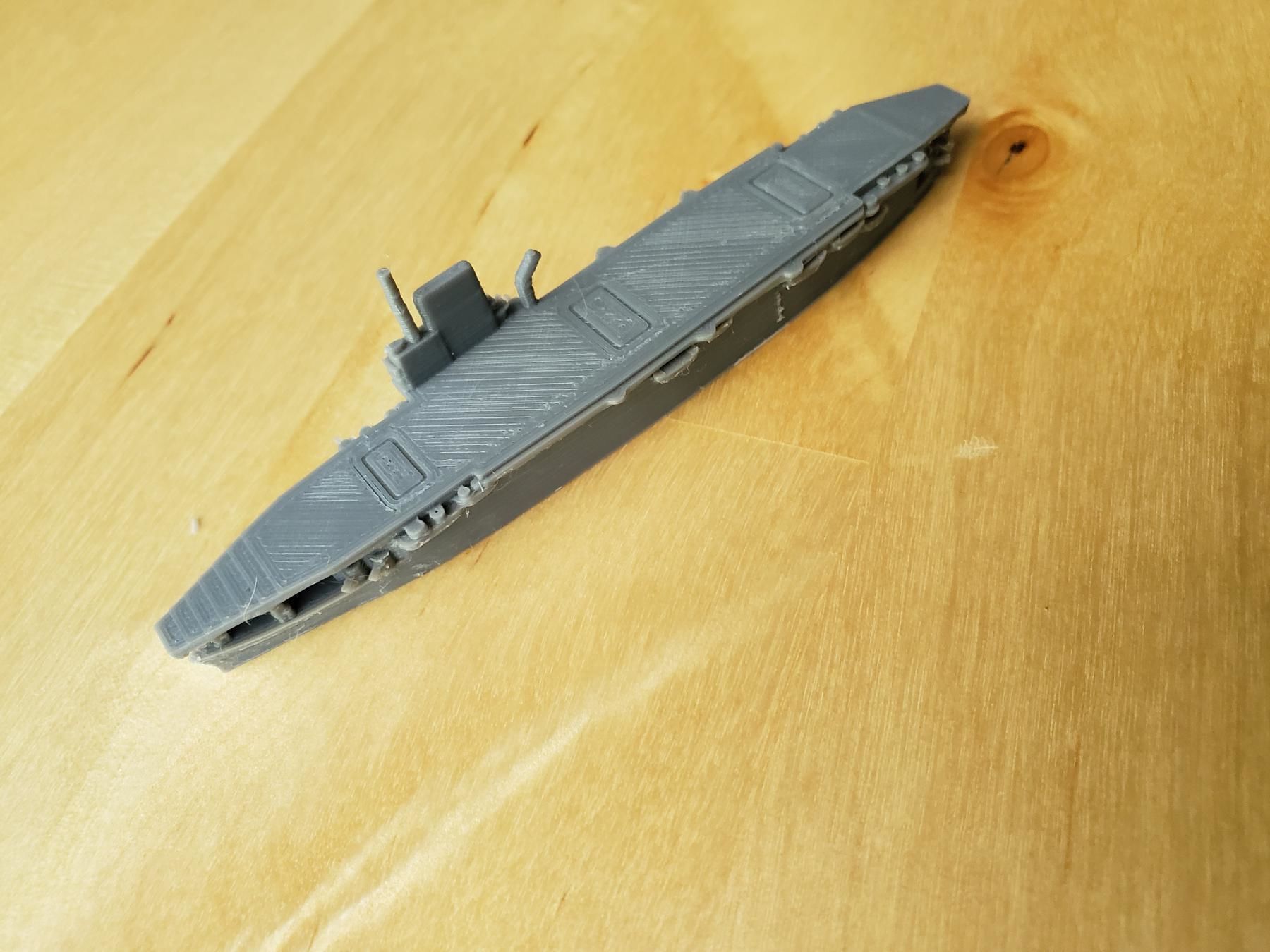 French Bearn Class Aircraft Carrier 3D model 3D printable | CGTrader