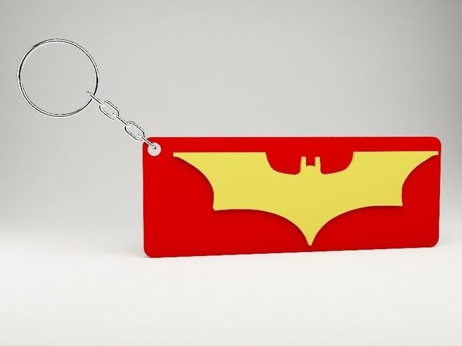 Bat Keychain 3D model 3D printable | CGTrader