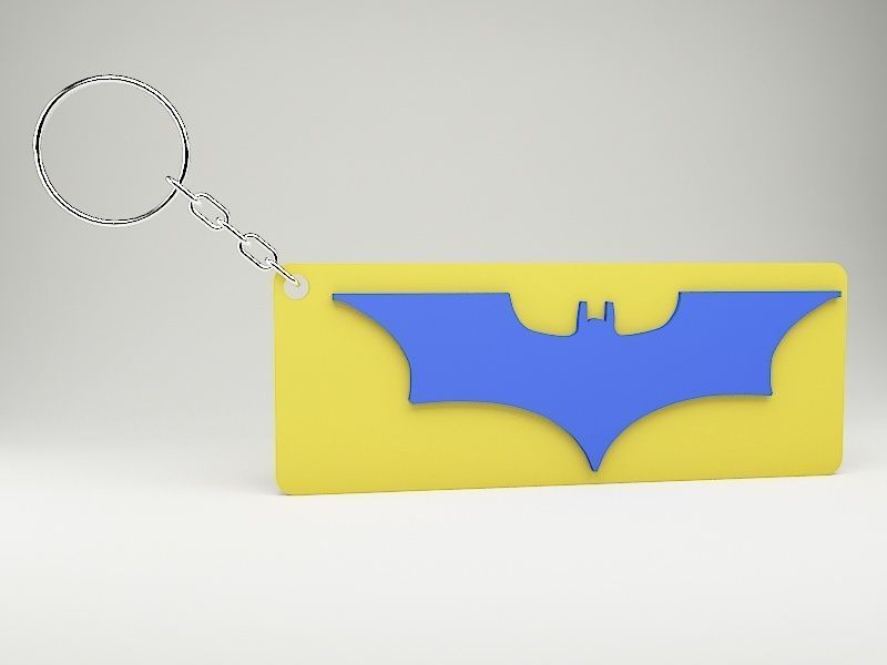 Bat Keychain 3D model 3D printable | CGTrader