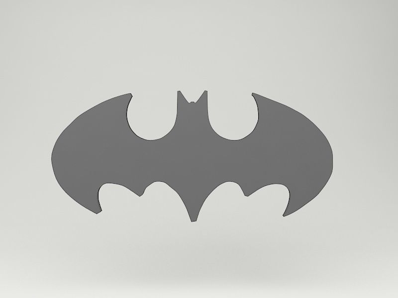 Bat logo 3D model 3D printable | CGTrader