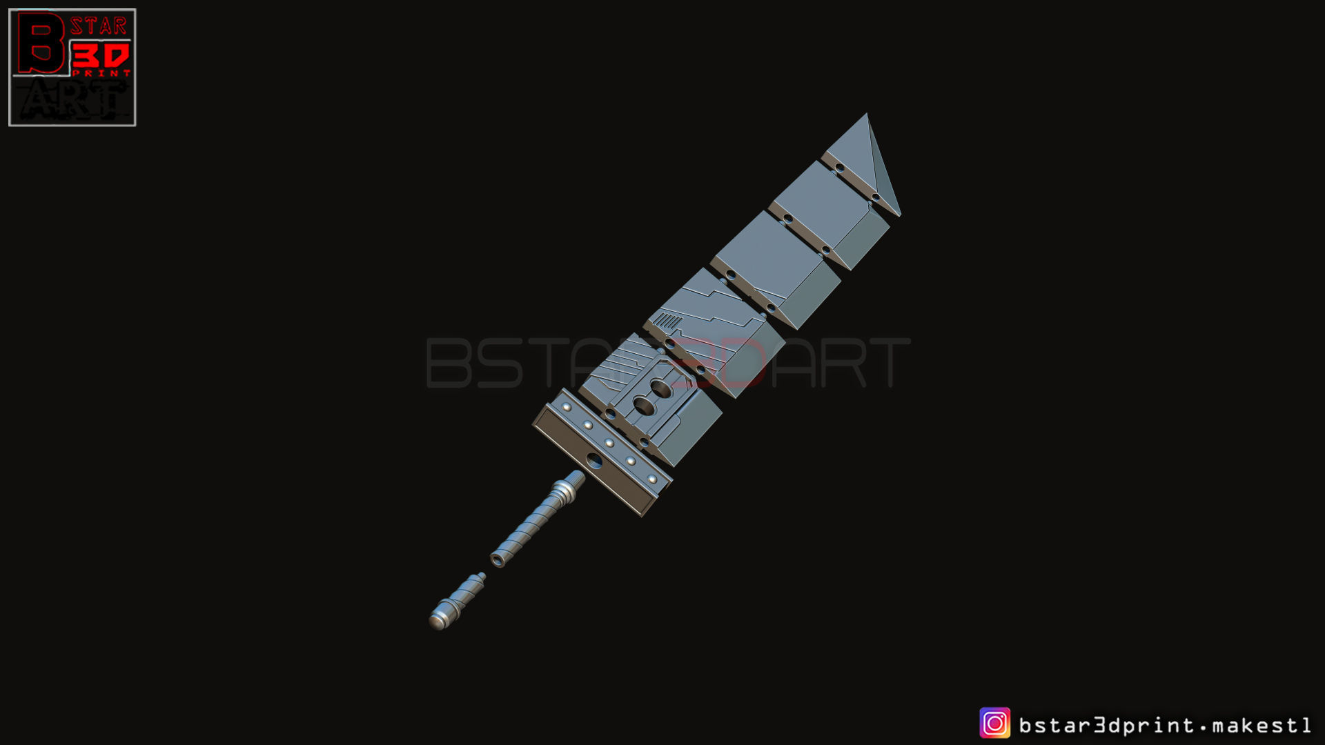 Buster Sword Cloud - Final Fantasy VII Remake 3D model 3D printable ...