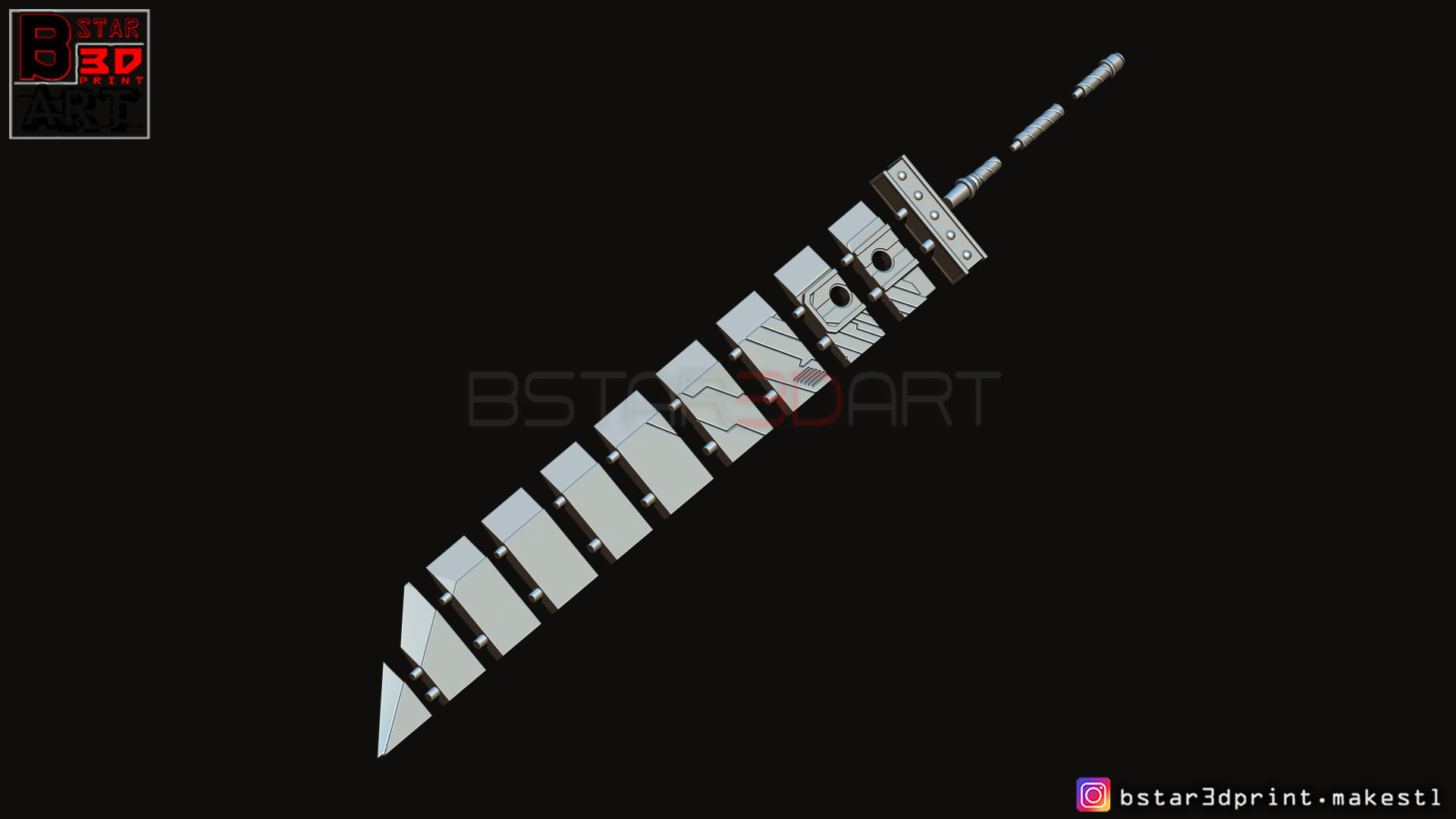 Buster Sword Cloud - Final Fantasy VII Remake 3D model 3D printable ...