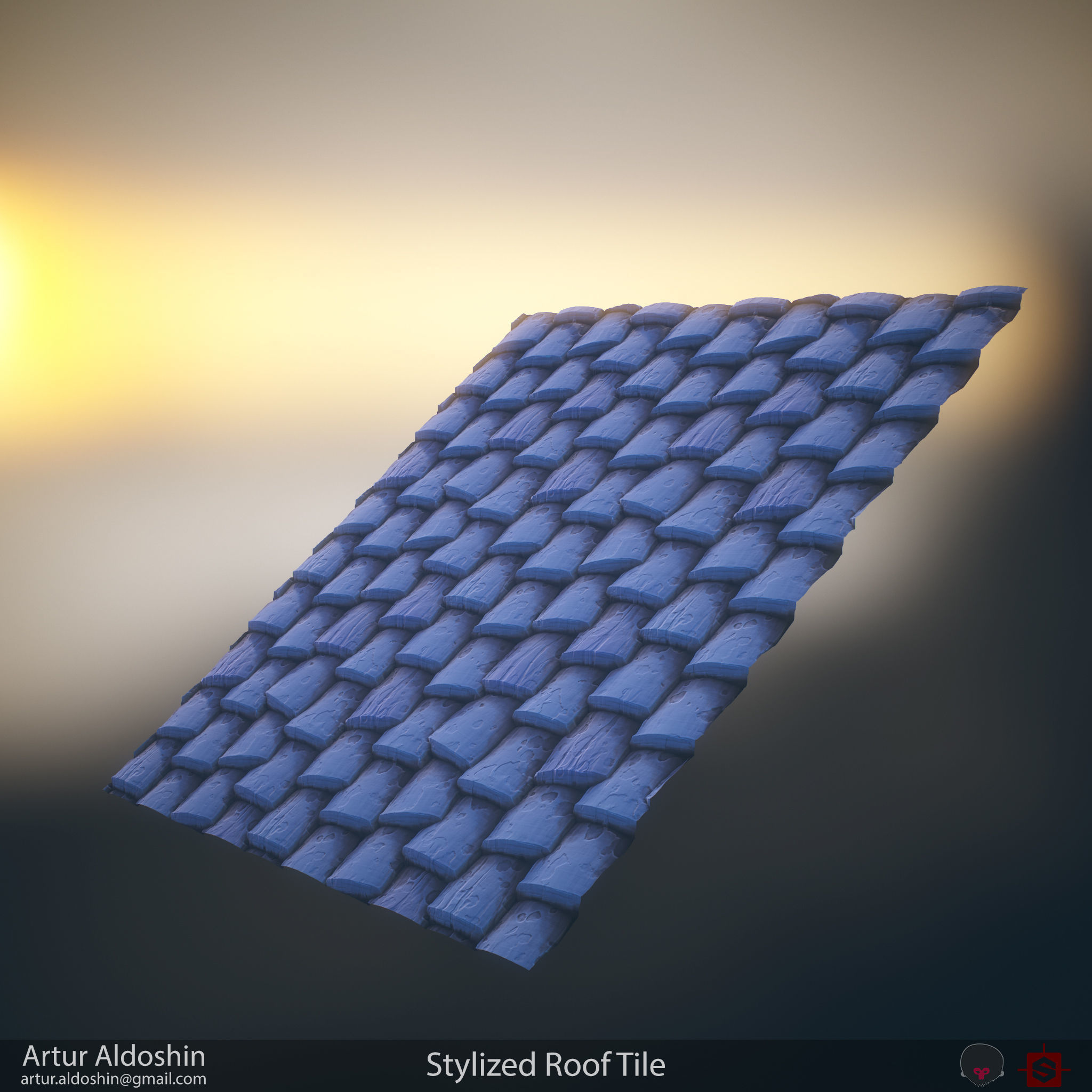 Stylized Roof Tile Texture | CGTrader