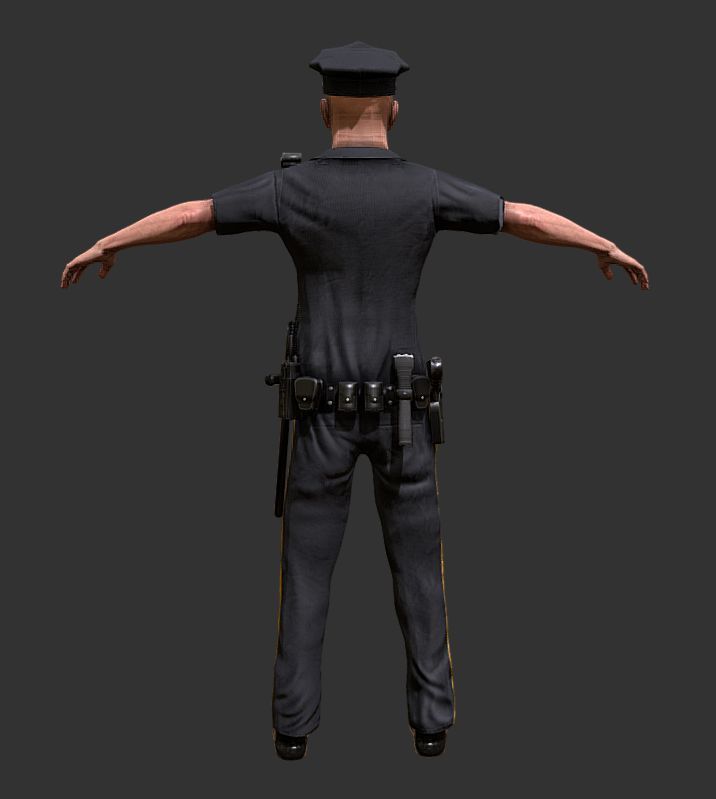 3D model Police Officer Game Ready VR / AR / low-poly | CGTrader