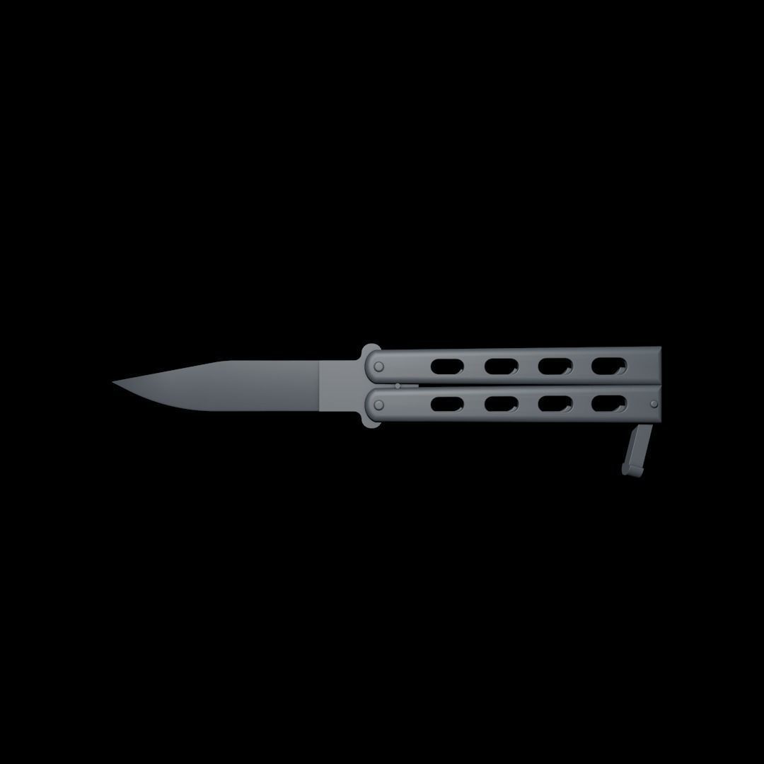 Butterfly Knife Balisong Weapon free 3D model | CGTrader