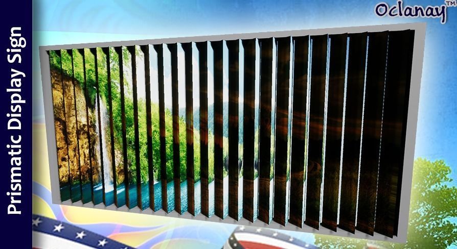 3D model Prismatic 3-View Display Signage VR / AR / low-poly | CGTrader