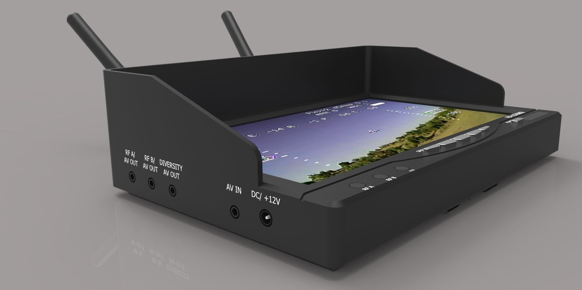 Boscam RX-LCD5802 LCD Monitor FPV 3D model | CGTrader