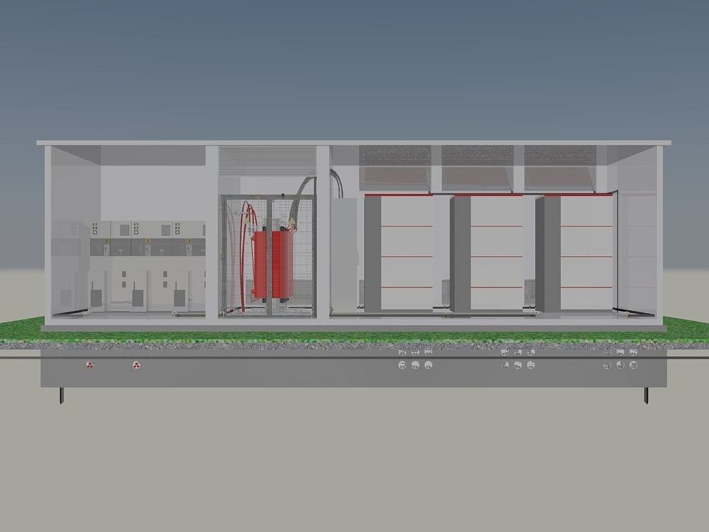 Inverter - transformer station free 3D model | CGTrader