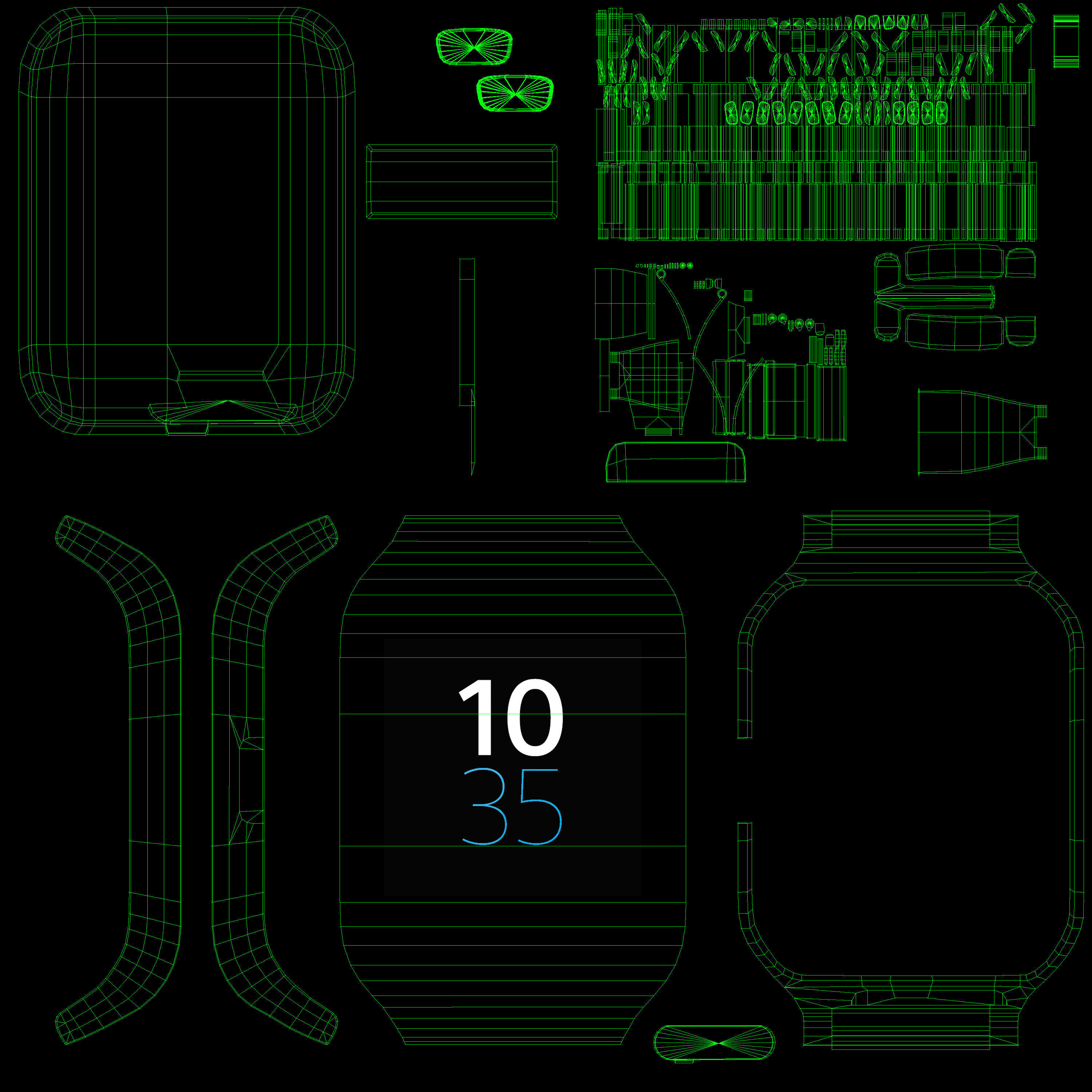 3D model Sony SmartWatch 3 Silver VR / AR / low-poly | CGTrader