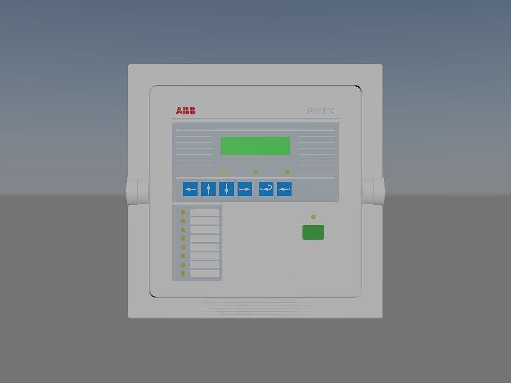 Protection relay ABB REF 610 free 3D model | CGTrader