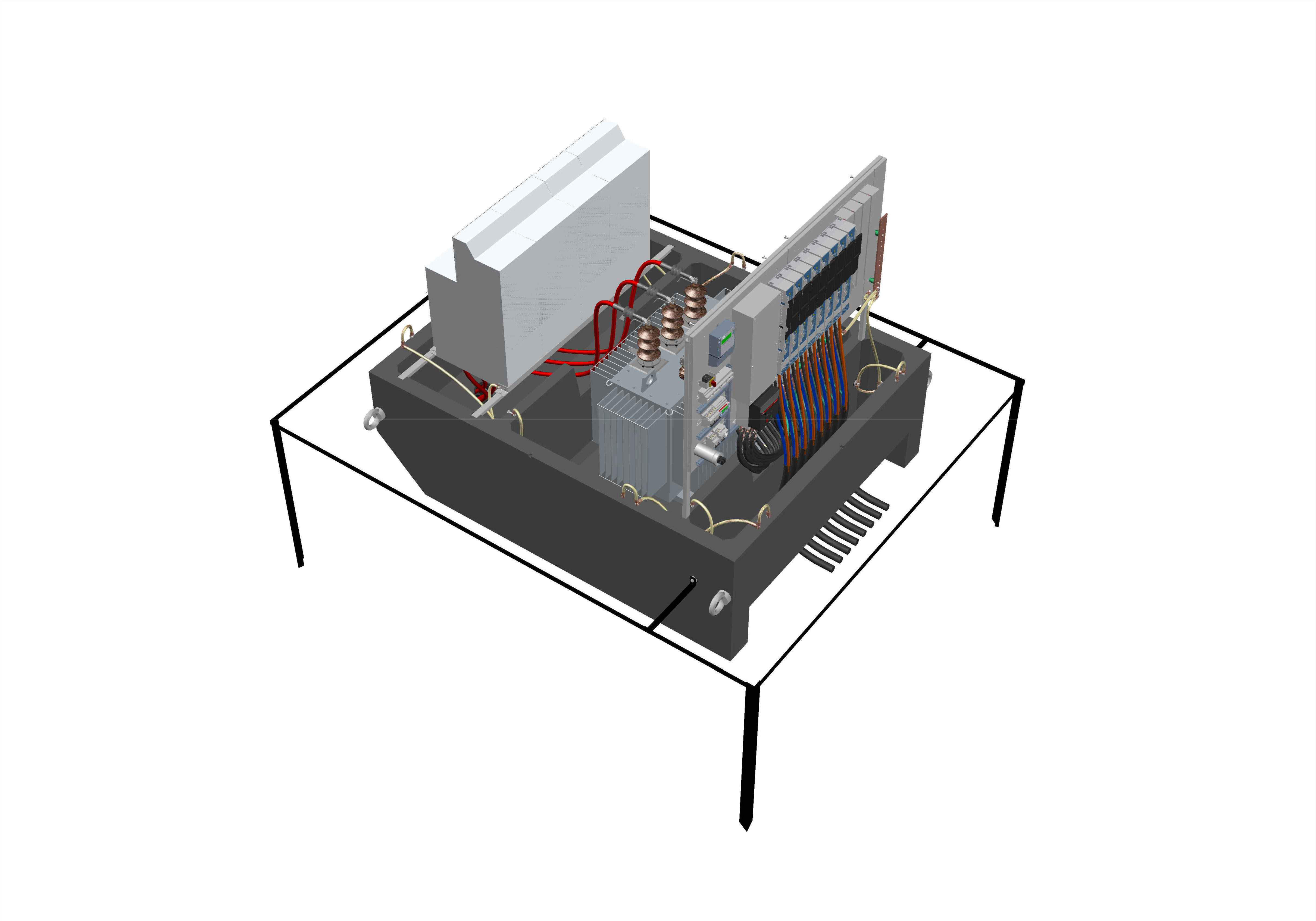 Modular transformer station free 3D model | CGTrader