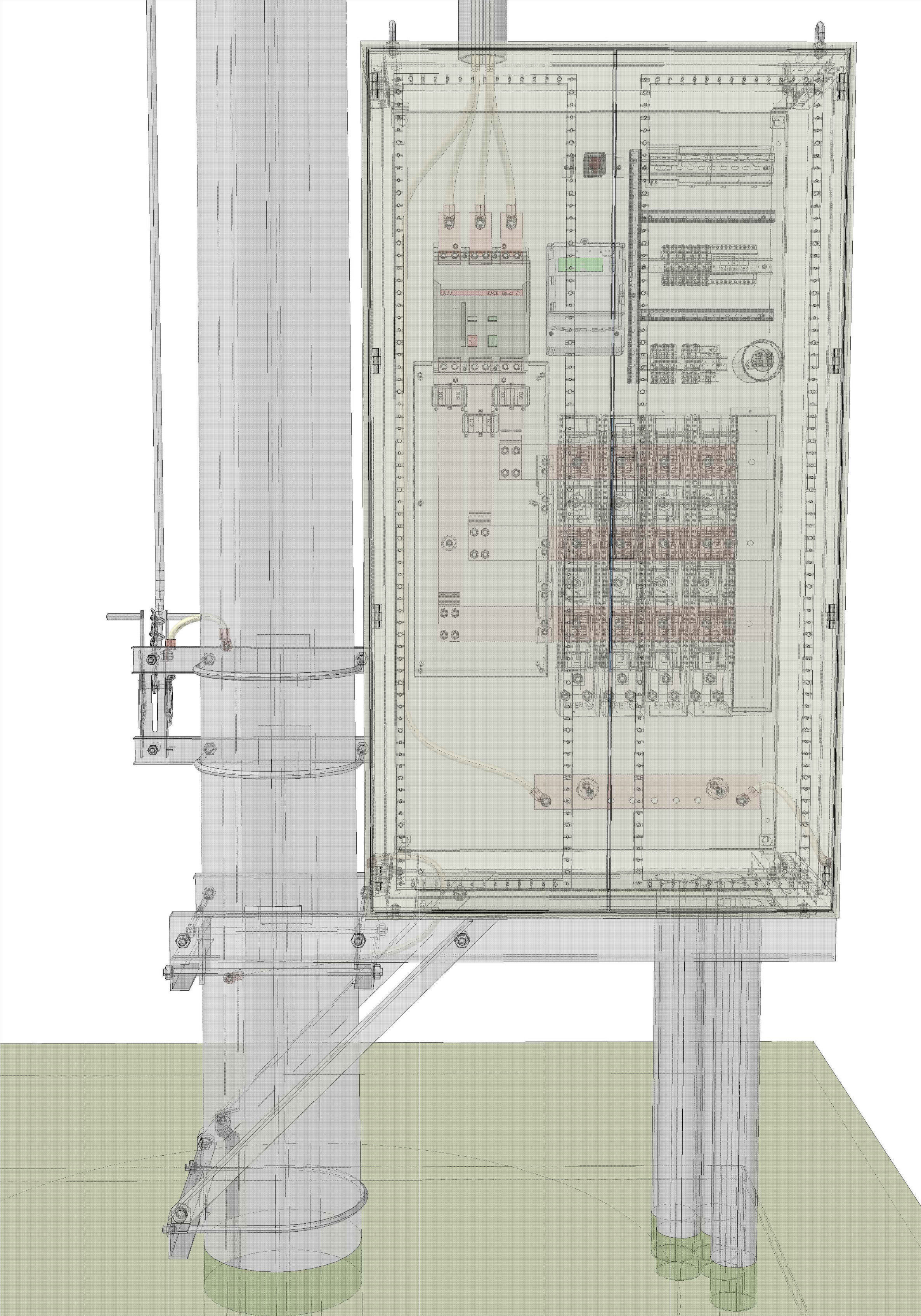 952 concrete pillar transformer station free 3D model | CGTrader