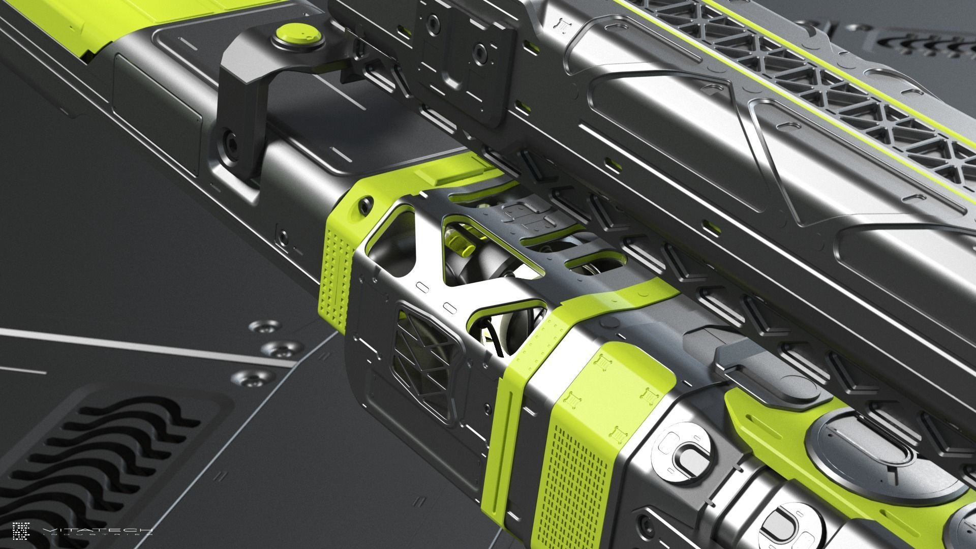 Sci-fi concept laser sniper rifle free 3D model | CGTrader