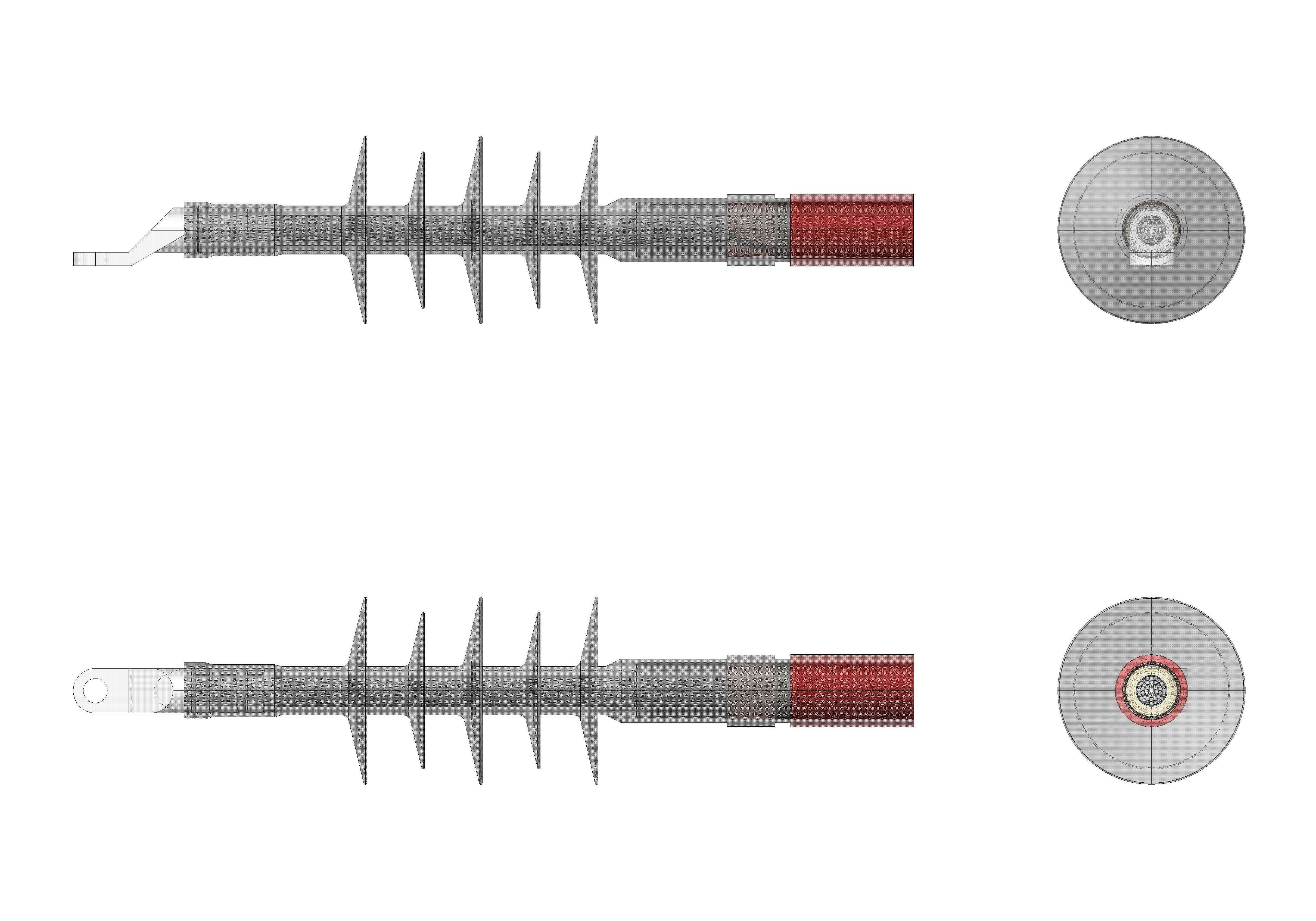 Medium voltage outdoor cable terminal 3D | CGTrader