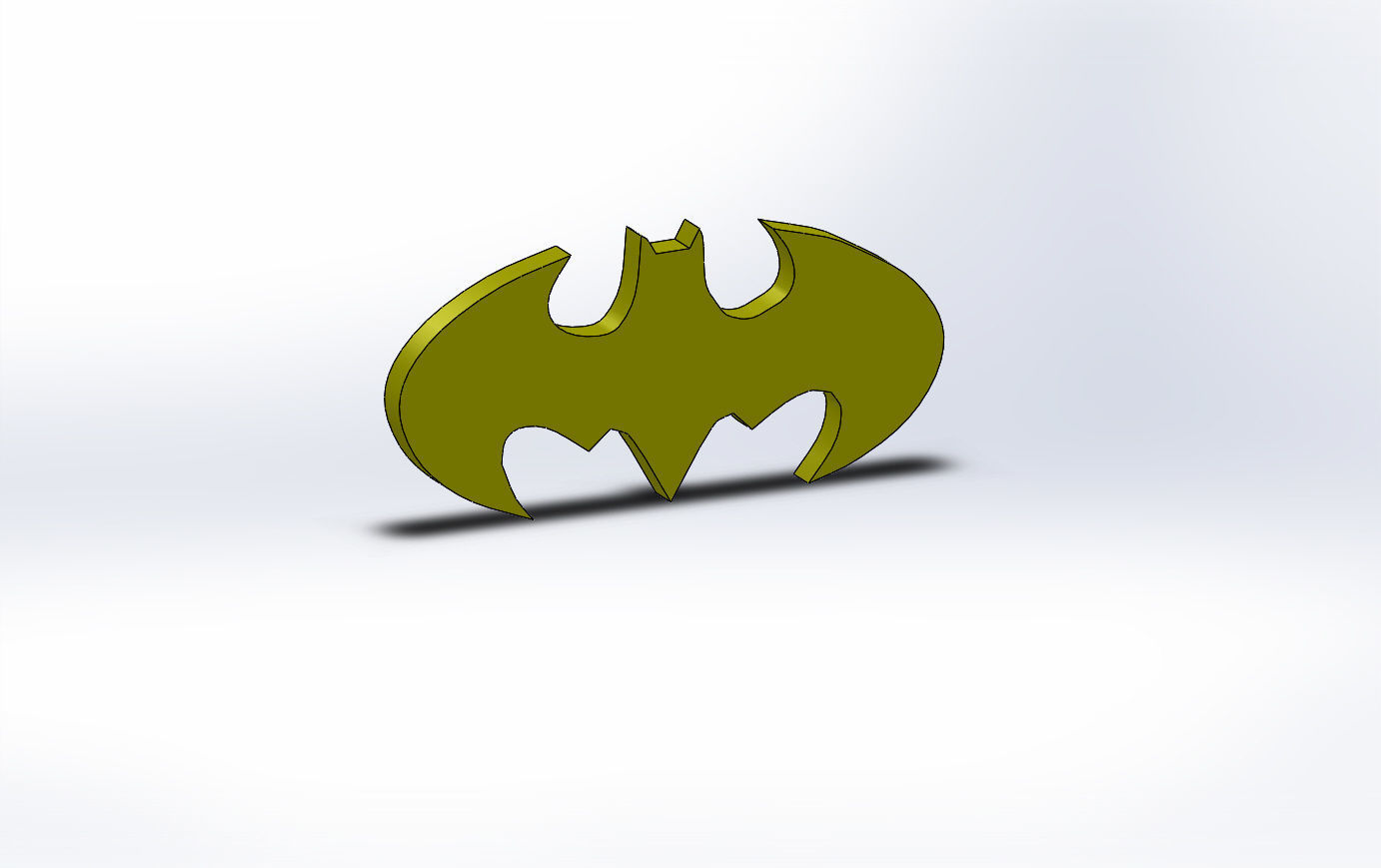 Batman logo 3D model 3D printable | CGTrader