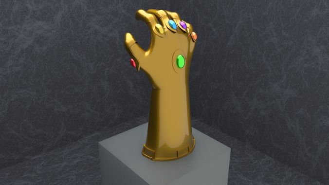 Infinity Gauntlet 3D model rigged | CGTrader