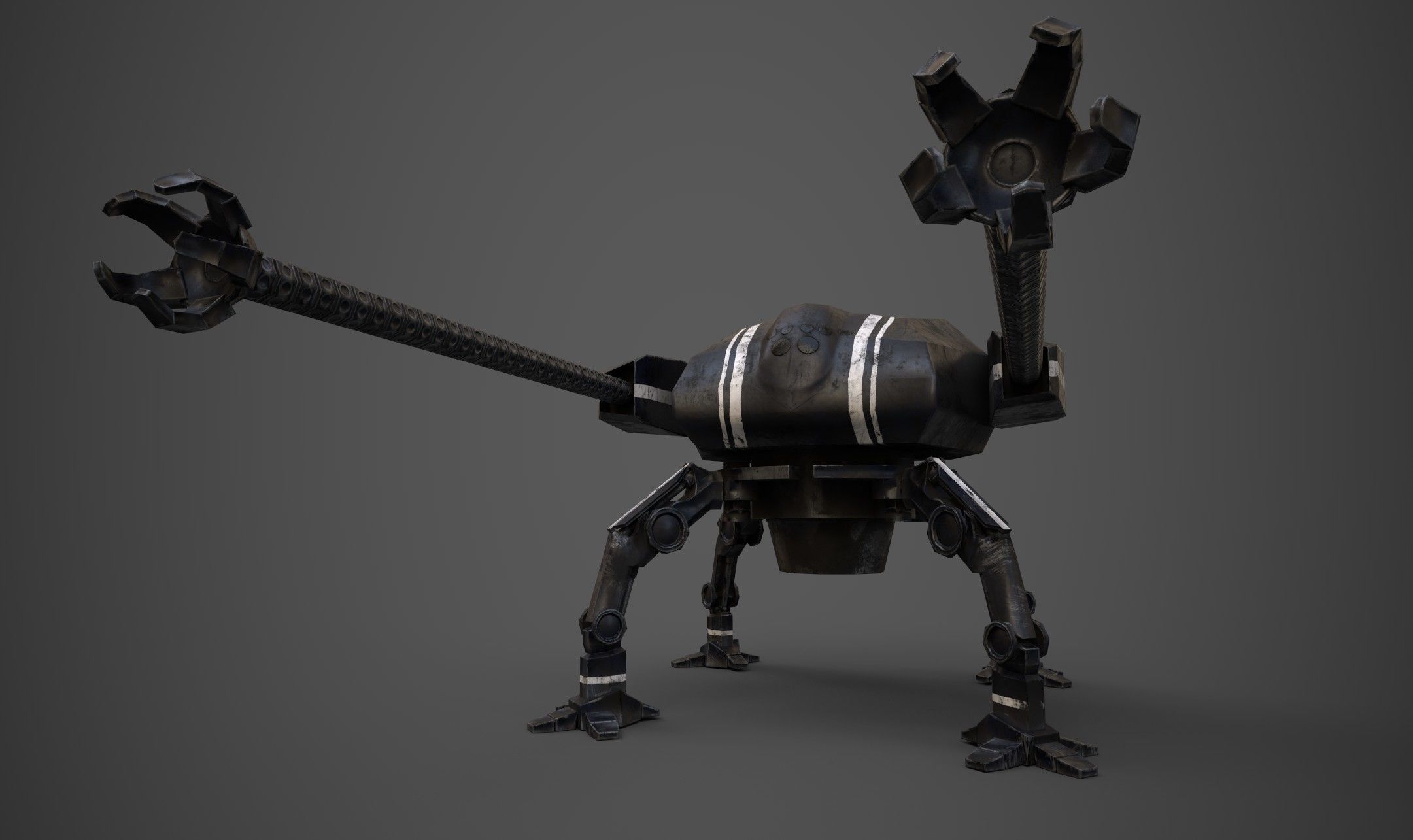 3D model Spider robot - PBR - lowpoly VR / AR / low-poly | CGTrader