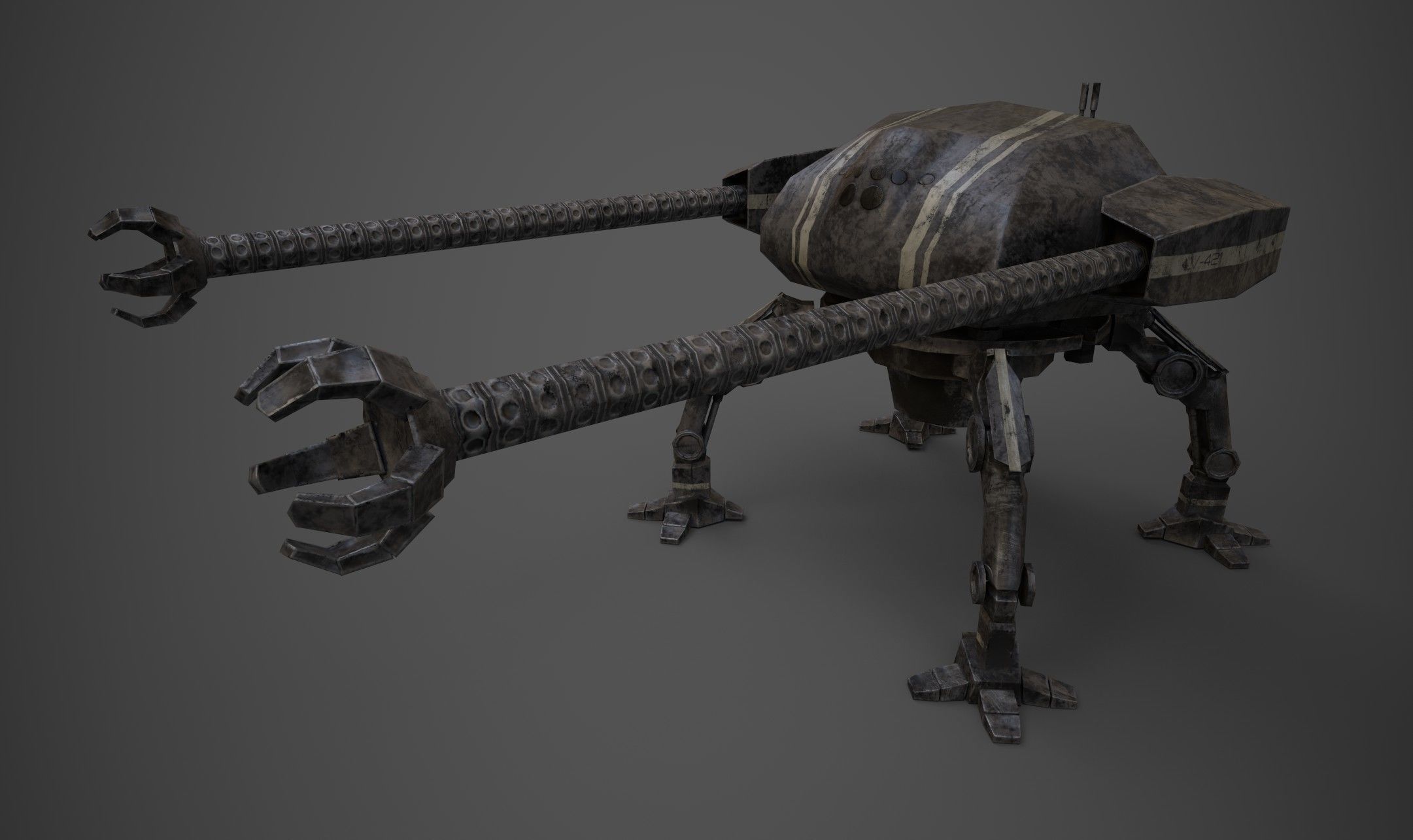 3D model Spider robot - PBR - lowpoly VR / AR / low-poly | CGTrader