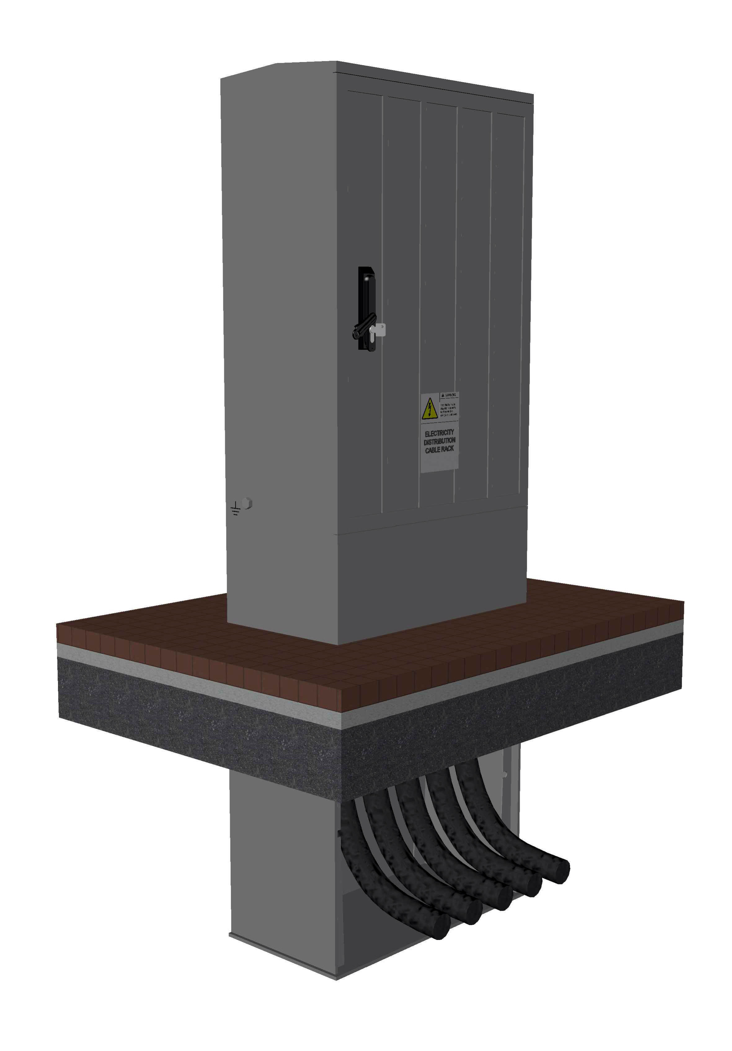Power cable distribution rack free 3D model | CGTrader