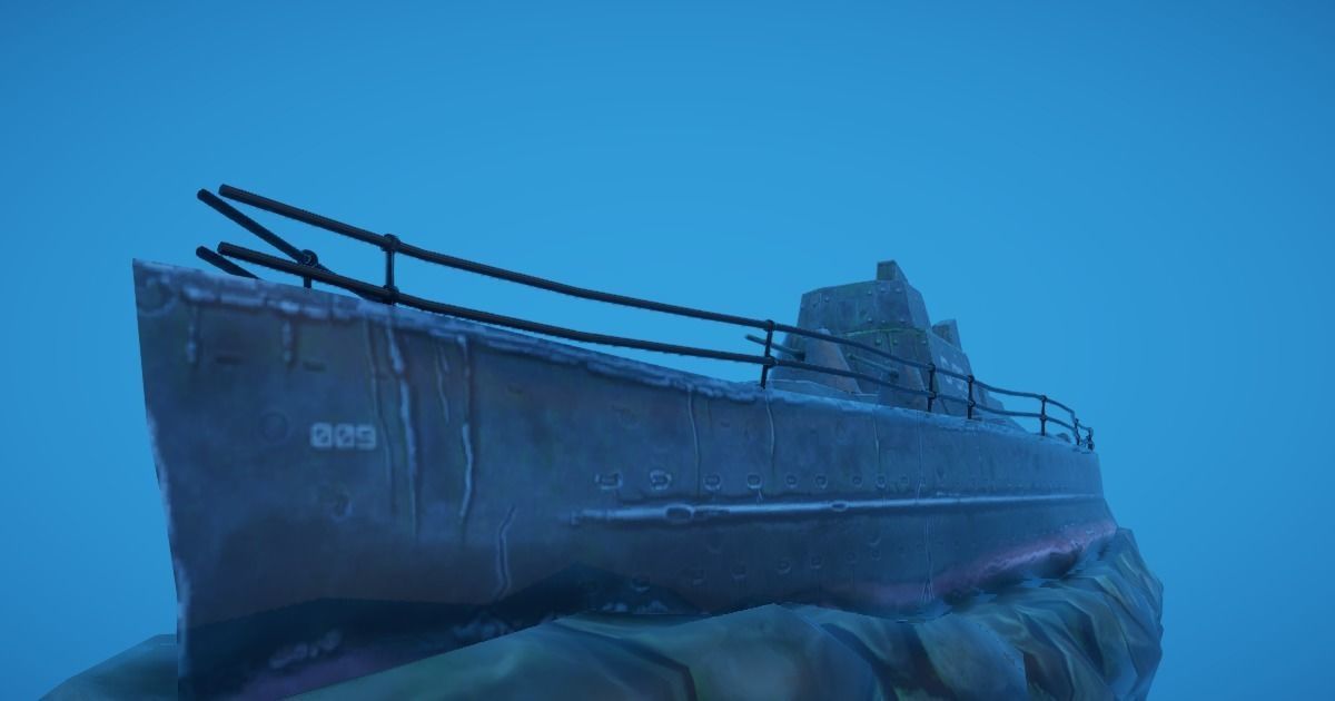 3D model Battleship Shipwreck VR / AR / low-poly | CGTrader
