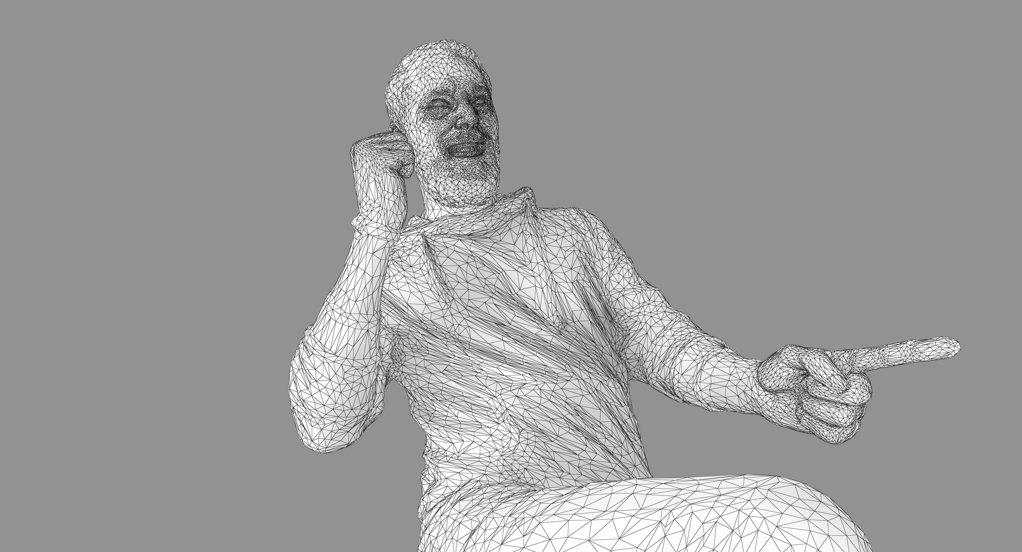 3D model Beard Fan Man VR / AR / low-poly | CGTrader