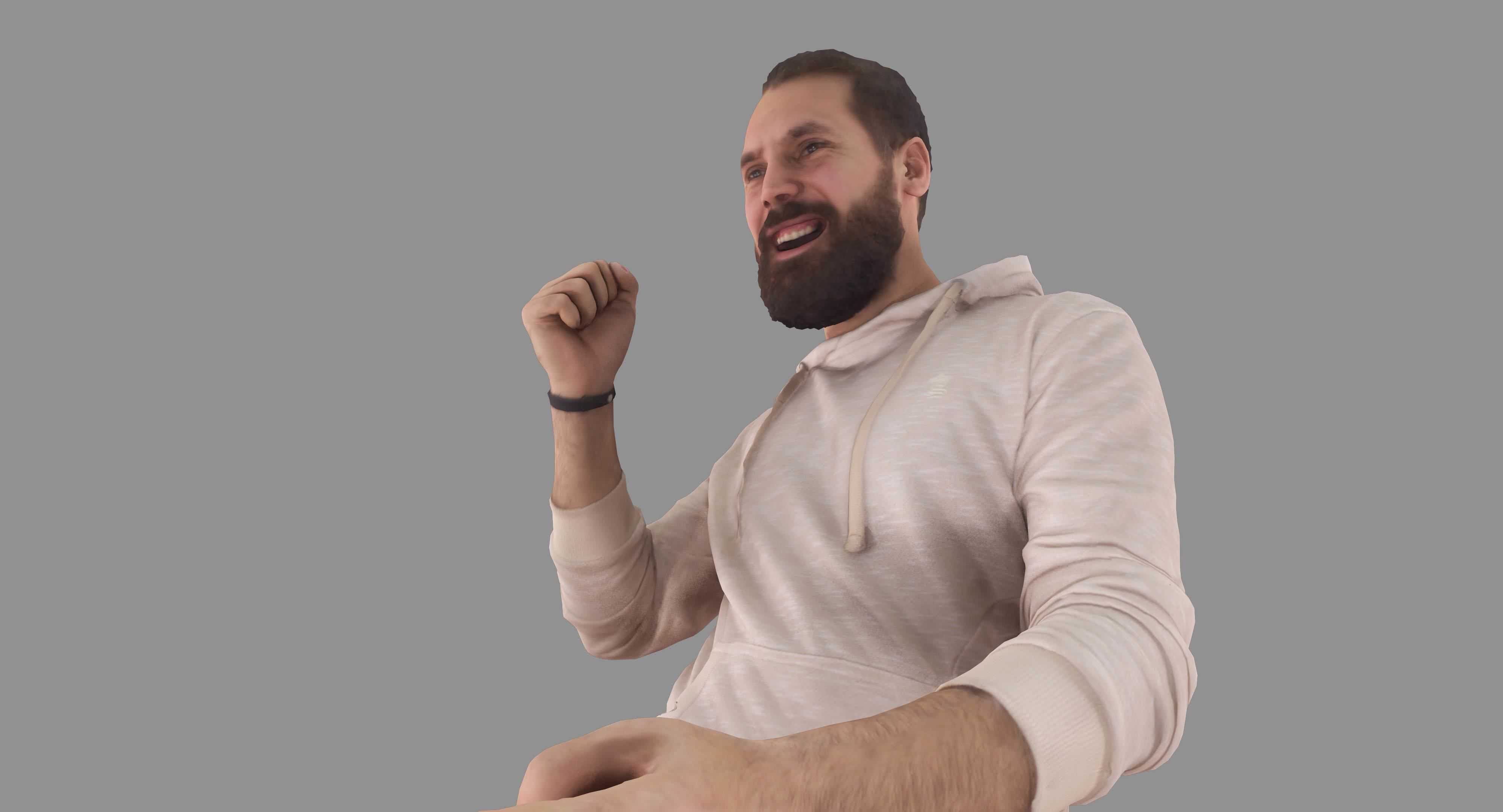 3D model Beard Fan Man VR / AR / low-poly | CGTrader