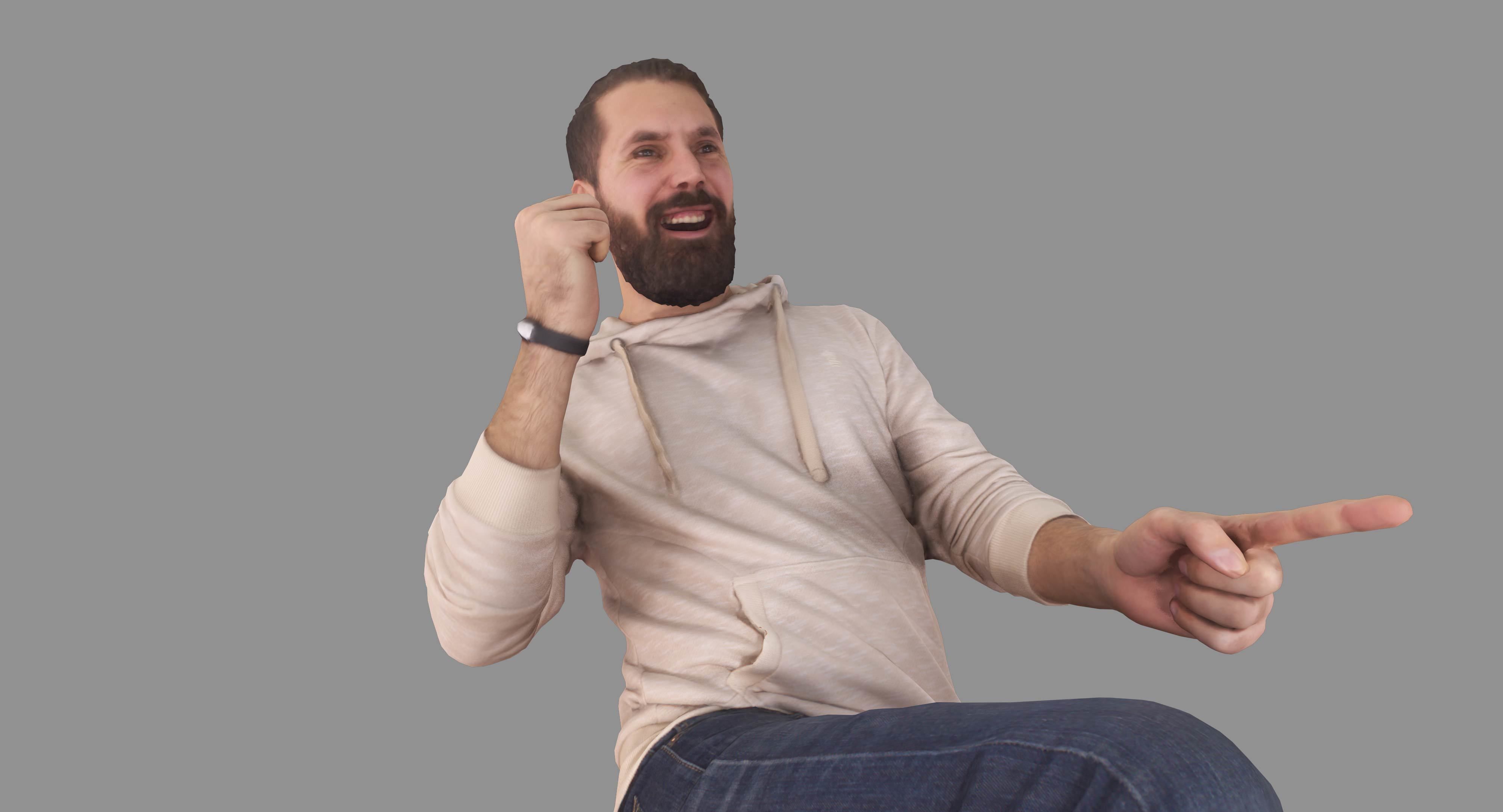 3D model Beard Fan Man VR / AR / low-poly | CGTrader