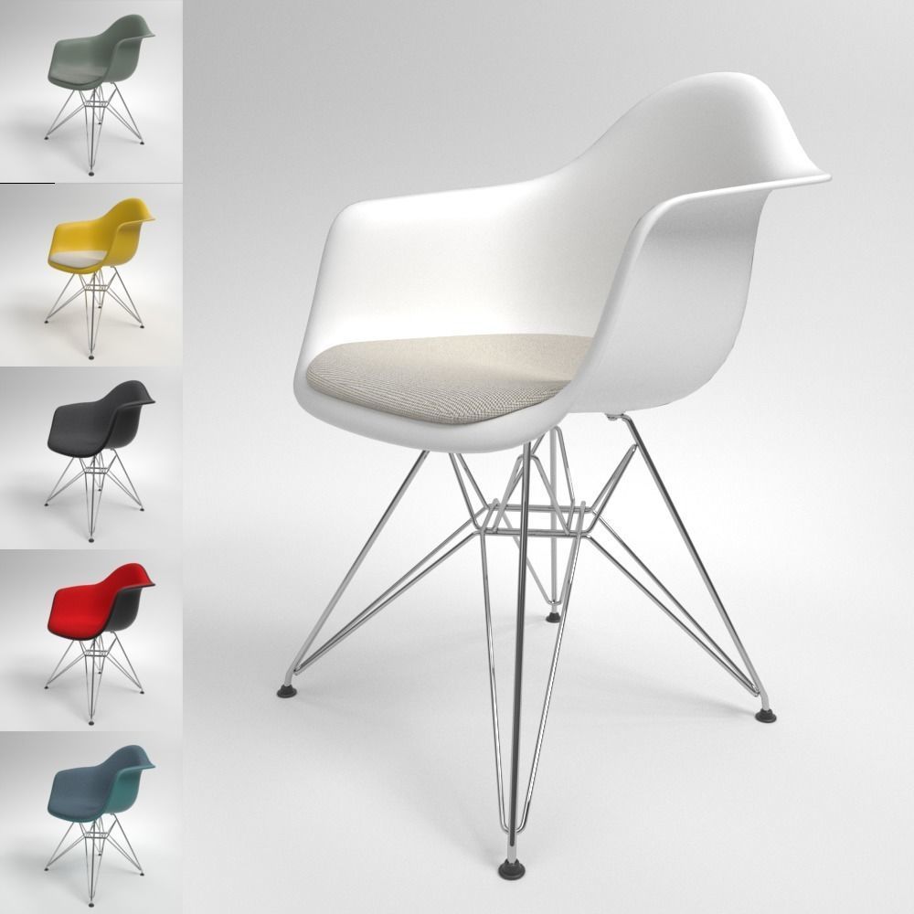Vitra Eames Plastic Armchair DAR Blender Cycles 3D model | CGTrader