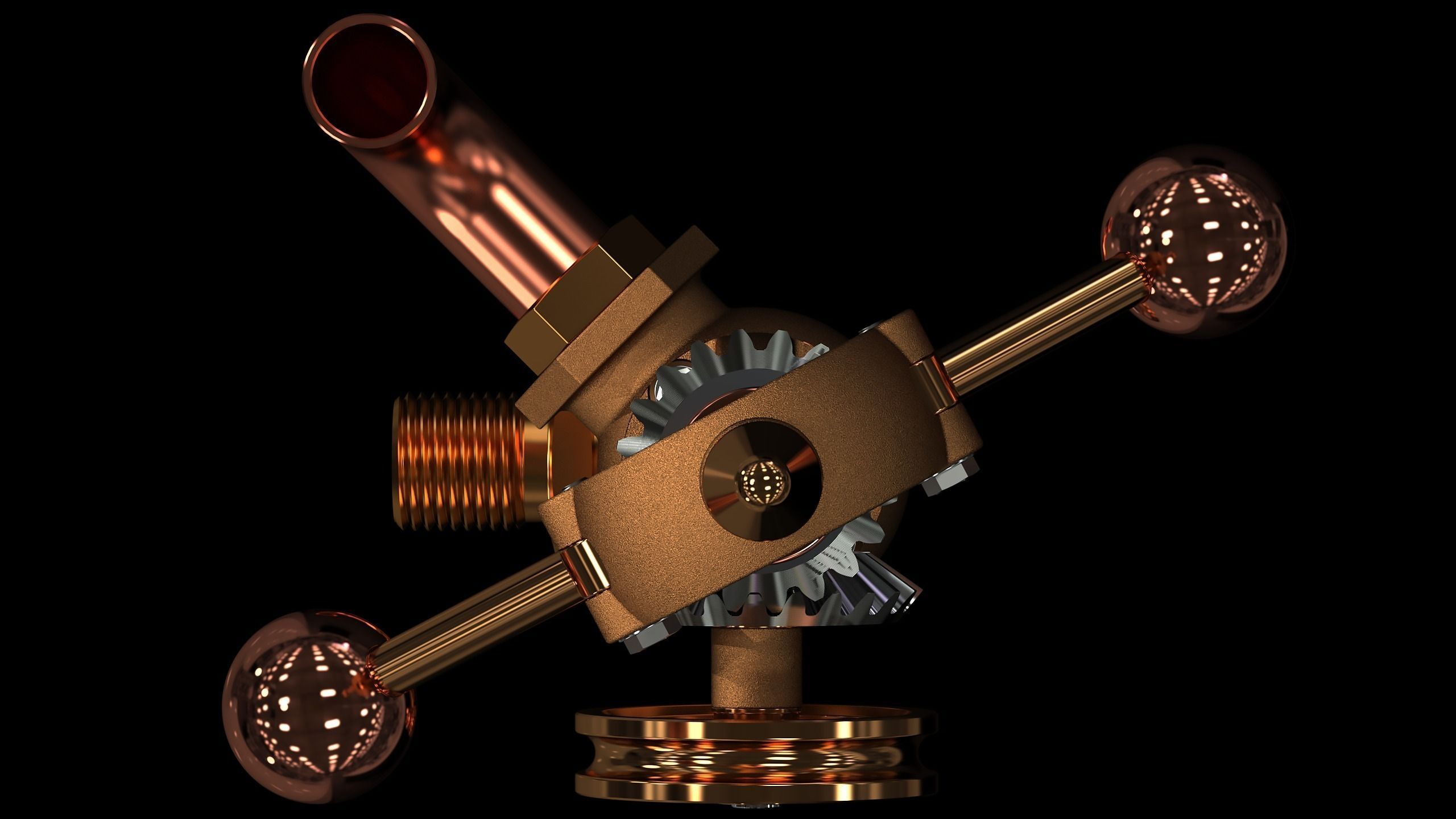 Flyball Governor - Centrifugal Governor free 3D model | CGTrader