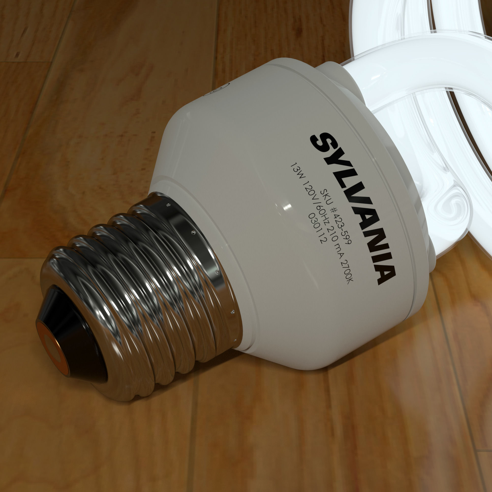 Compact fluorescent light bulbs - CFLs free 3D model | CGTrader