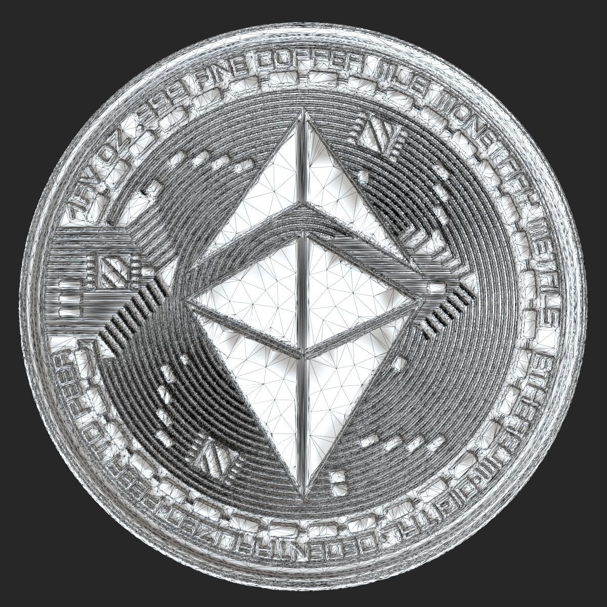 Ethereum Coin 3D model 3D printable | CGTrader