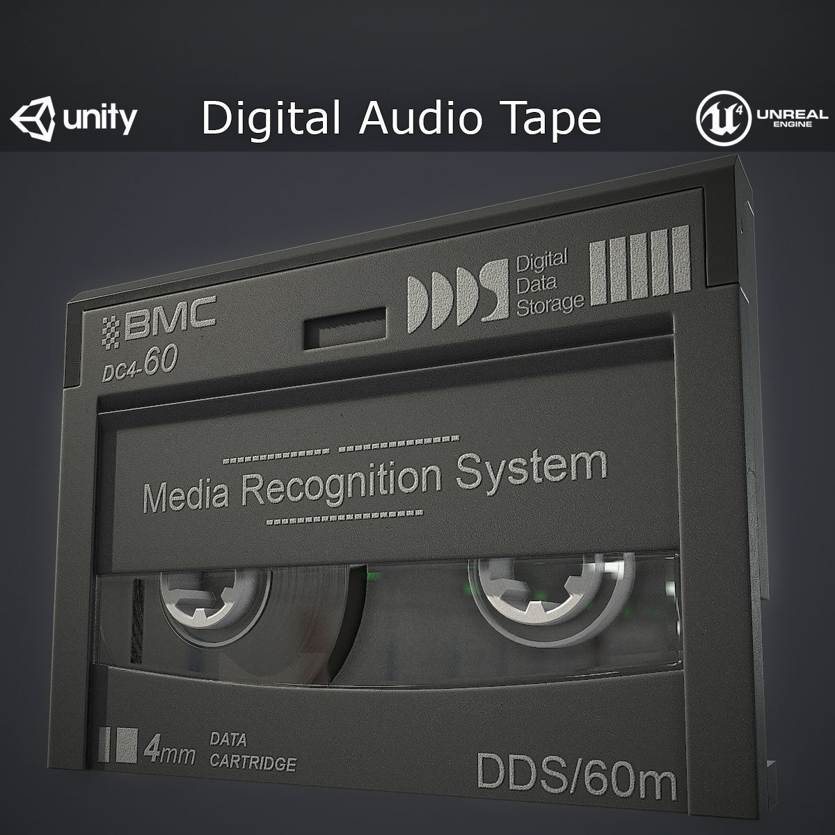 3D model Digital Audio Tape VR / AR / low-poly | CGTrader