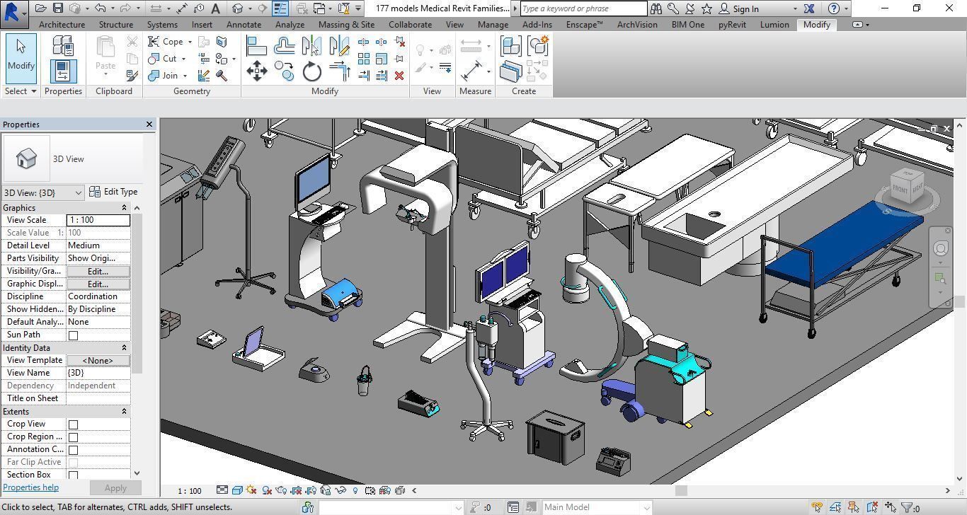 177 models for Medical Equipment Revit Family 3d model 3D model | CGTrader