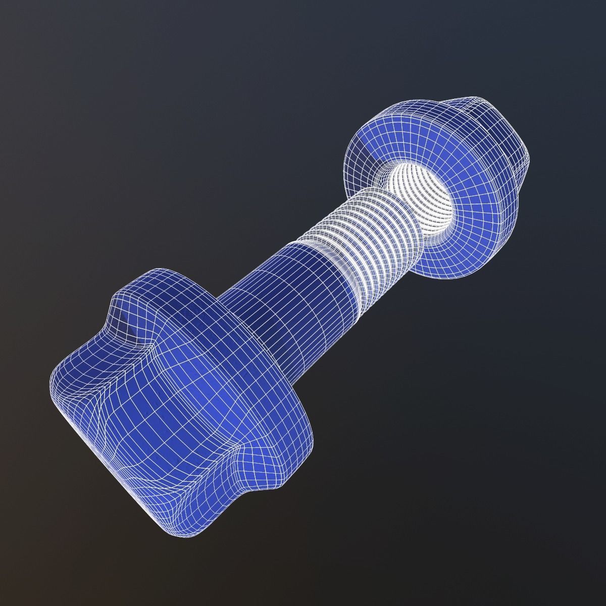 Worn Nut and Bolt 3D model | CGTrader