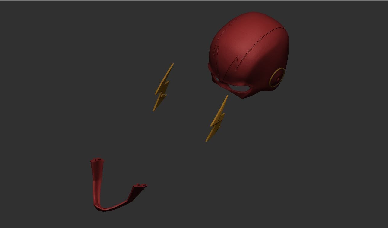 Flash Helmet - Justice League 3D model 3D printable | CGTrader
