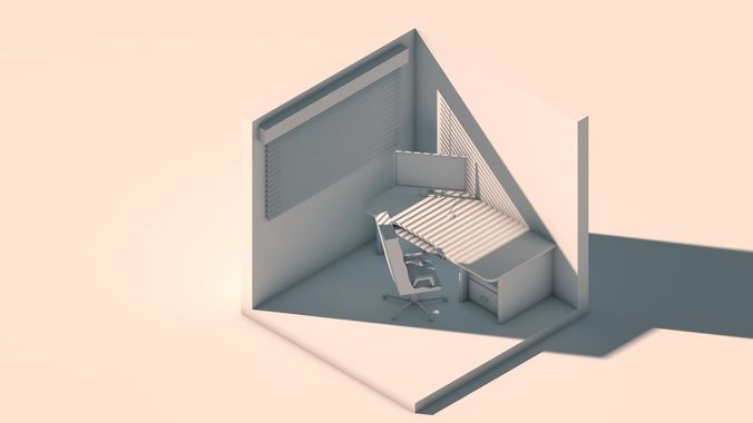 3D model Little Room 3d model VR / AR / low-poly | CGTrader