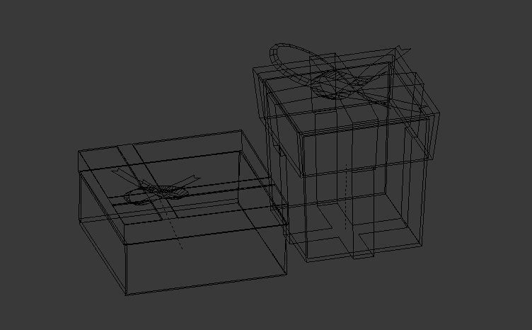 3D model Low poly gift boxes of both cubical and rectangular cuboid ...