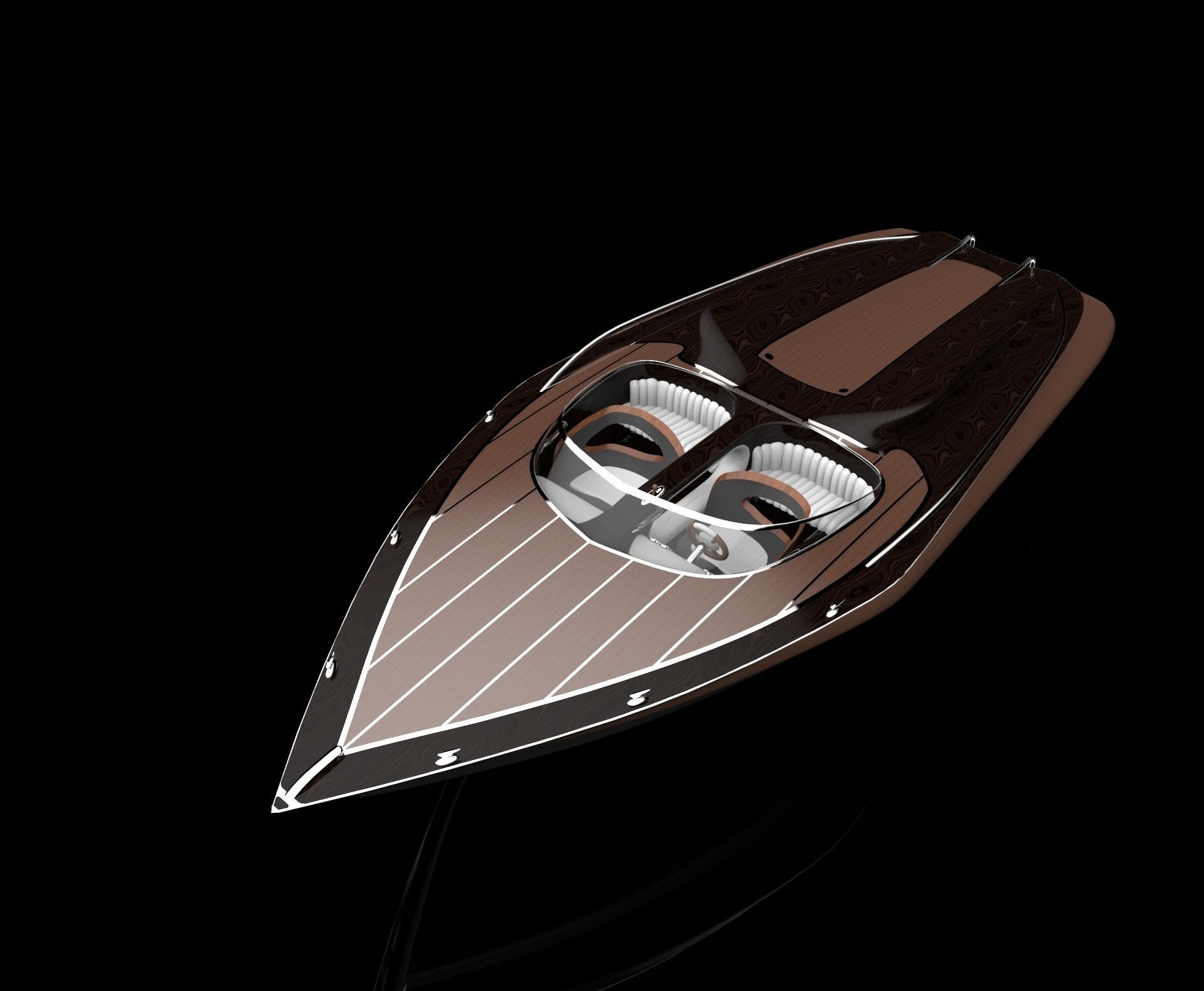 Speed Boat B7R free 3D model | CGTrader