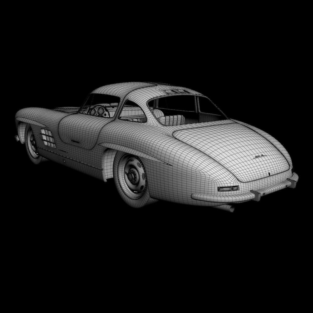 Mercedes 300SL 3D model | CGTrader