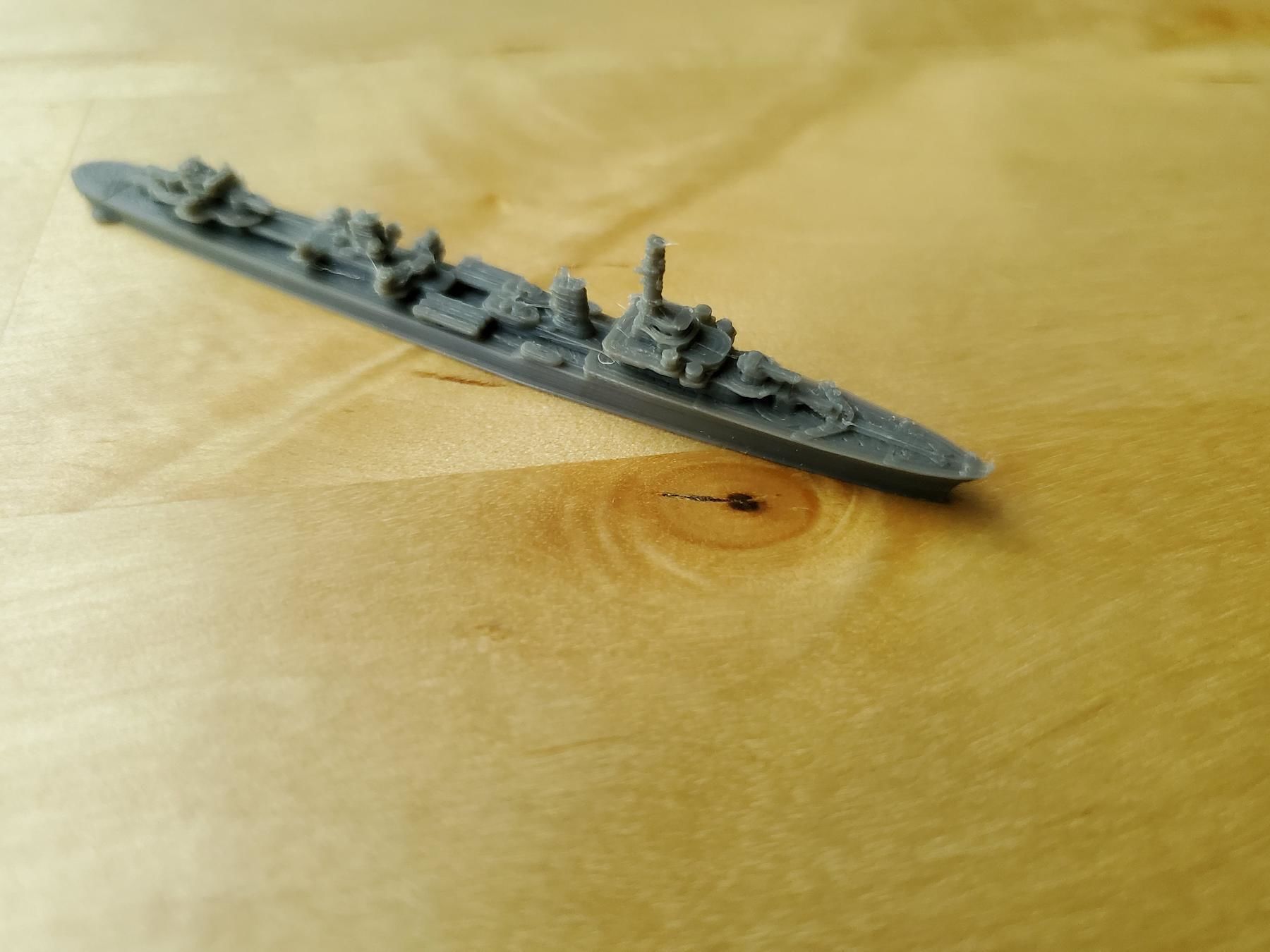 French Le Fantasque Class Destroyer Warship 3D model 3D printable ...