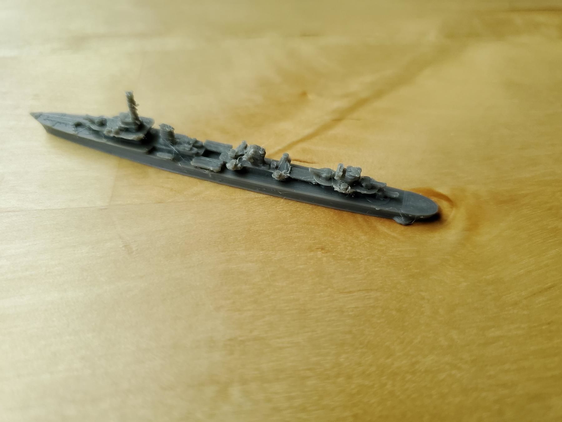 French Le Fantasque Class Destroyer Warship 3D model 3D printable ...
