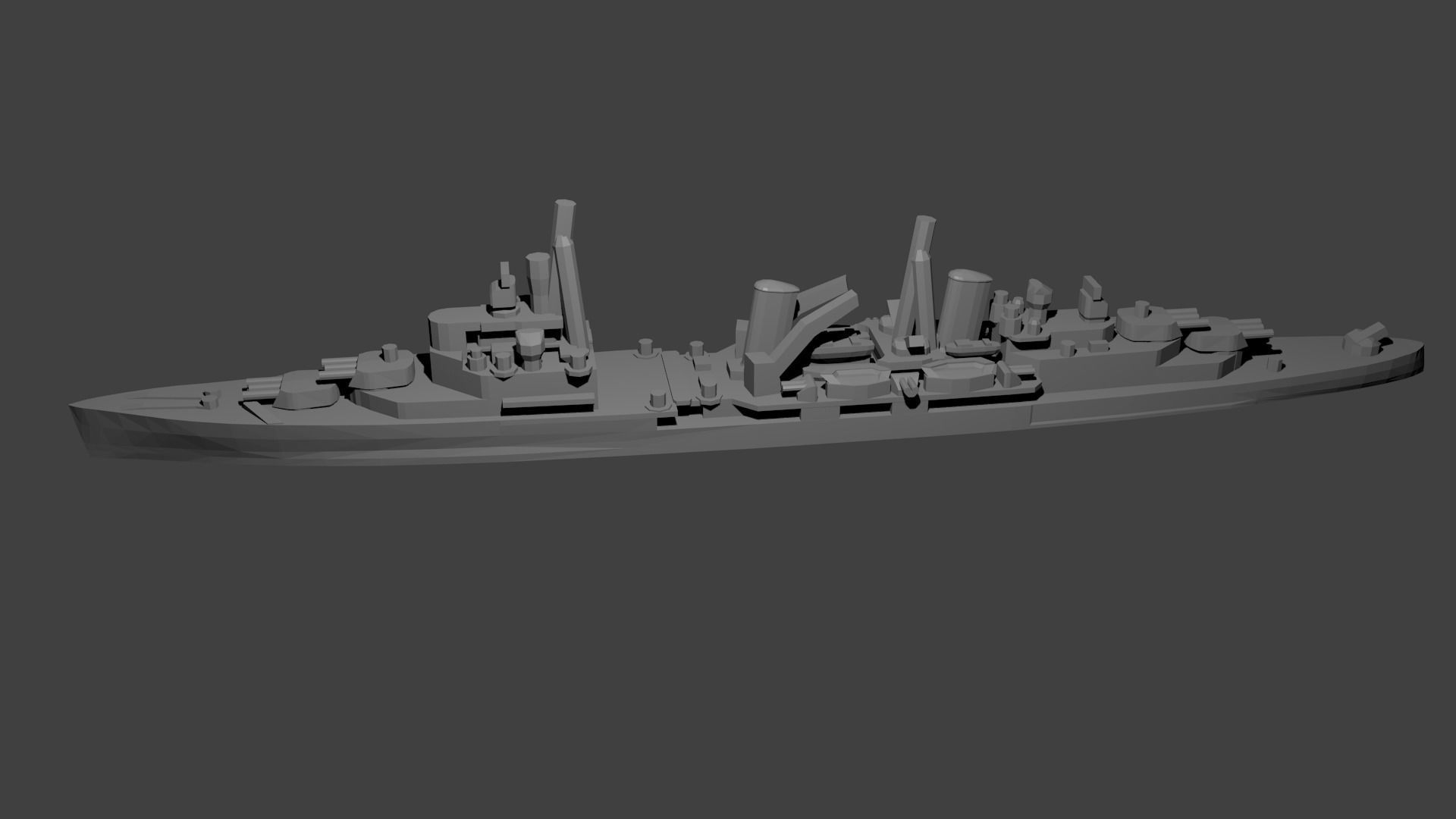 British Town Class Cruiser Warship 3D model 3D printable | CGTrader