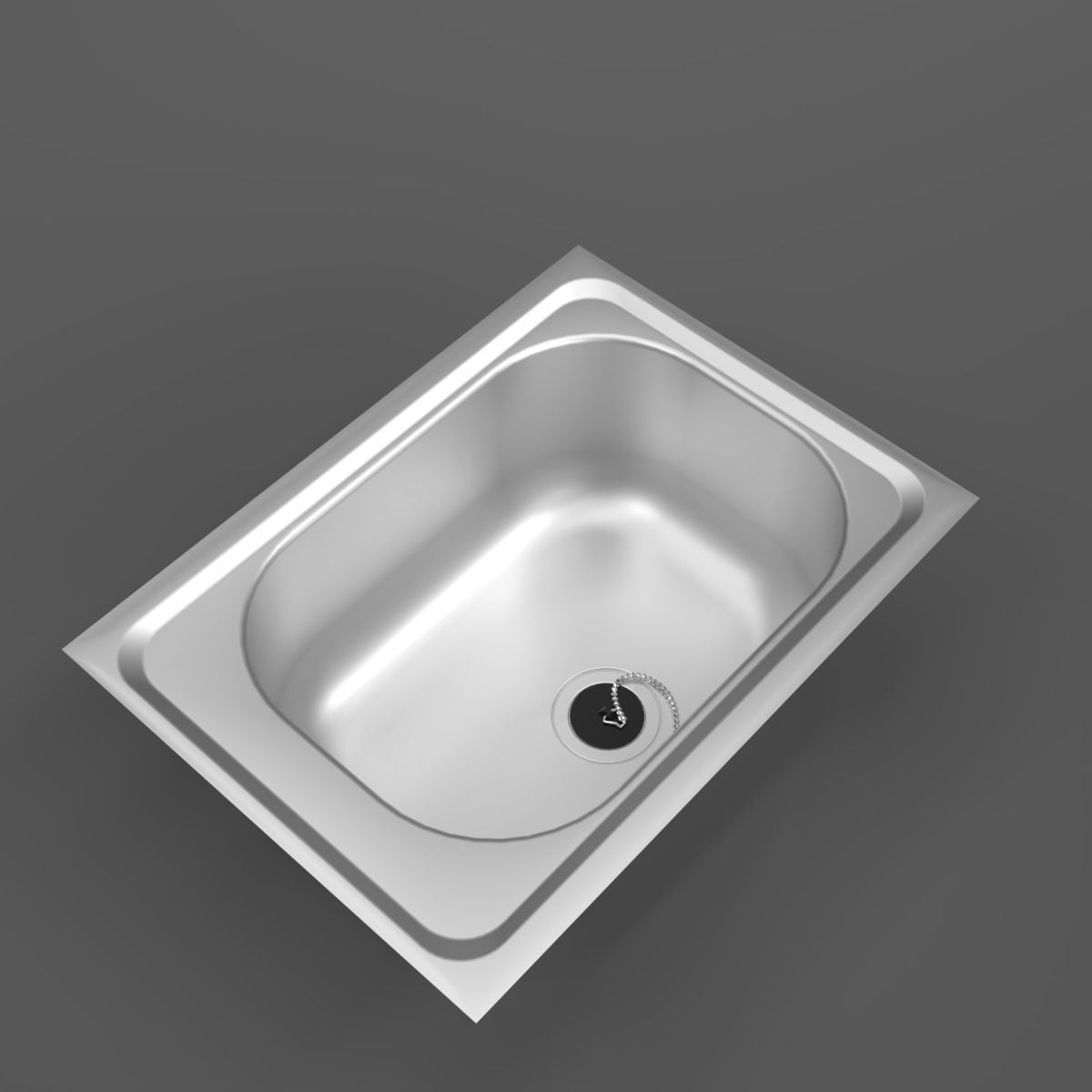 Franke Inset Stainless Steel Wash Trough Sink Blender Cycles 3D model ...